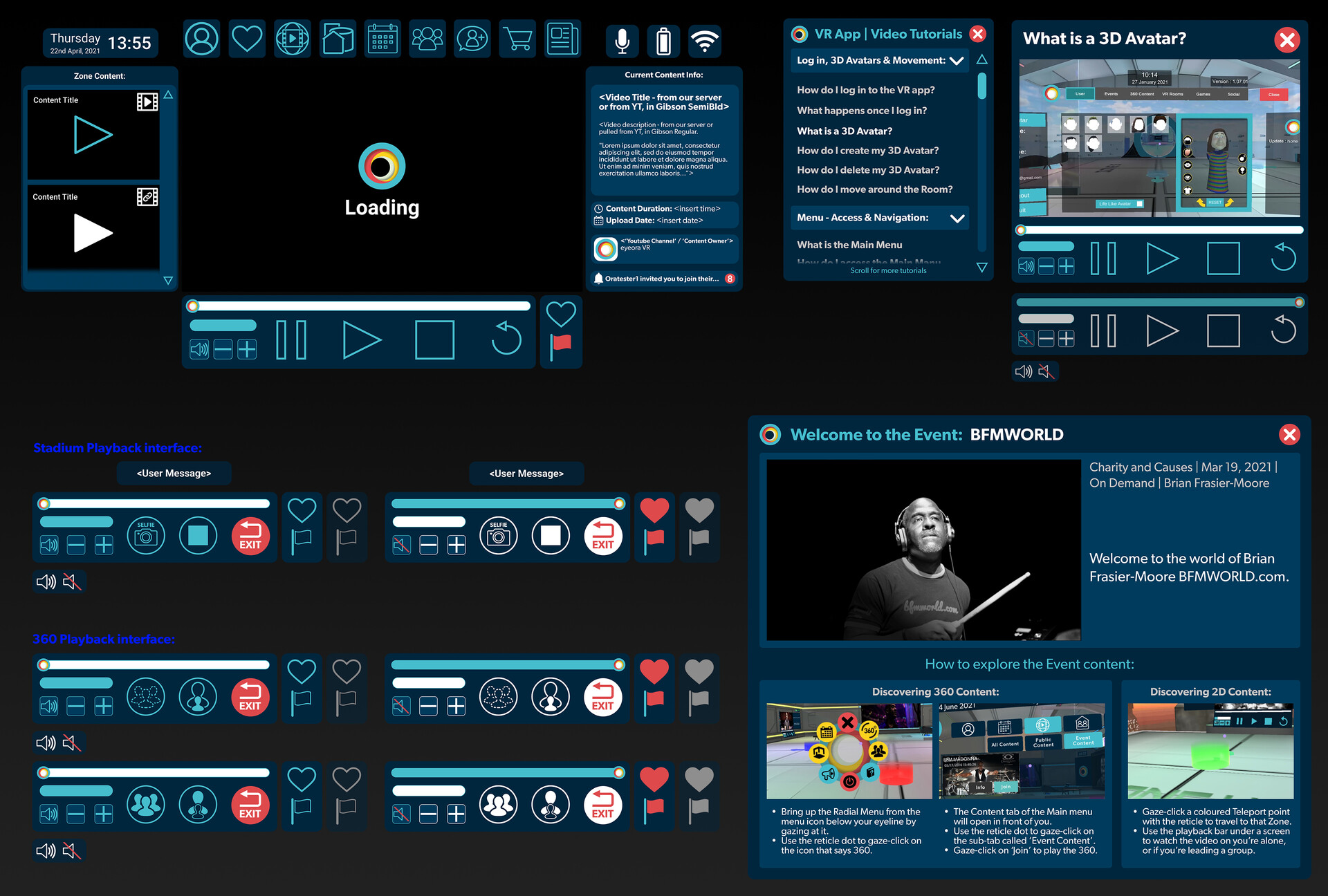 Howard Abrahall - eyeora VR - UI & 2D