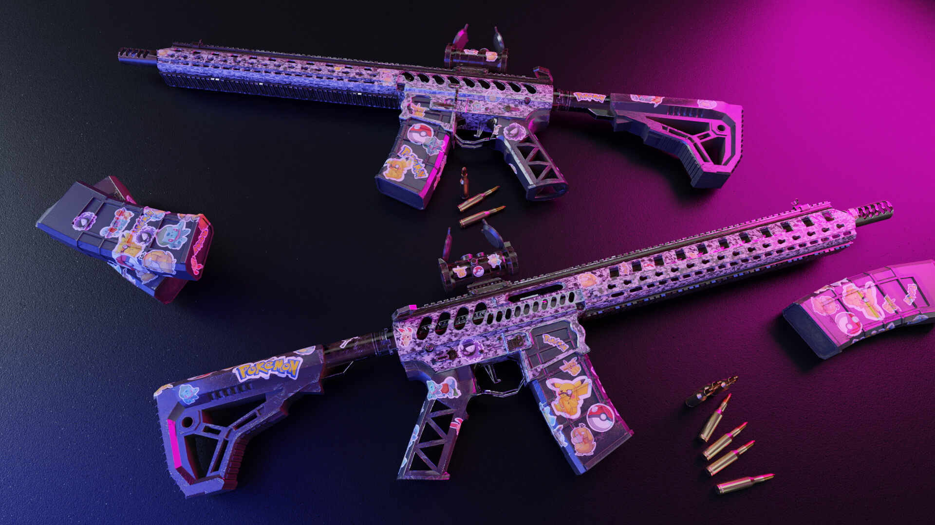 ArtStation - Ar-15 Skeleton