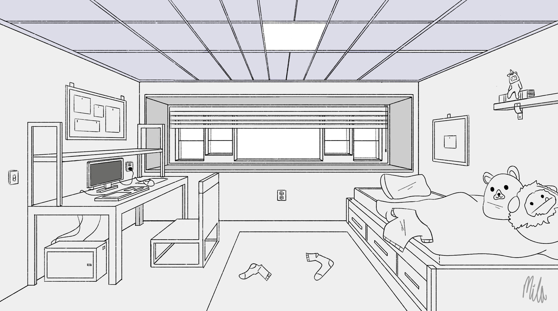 ArtStation - 1 Point Perspective