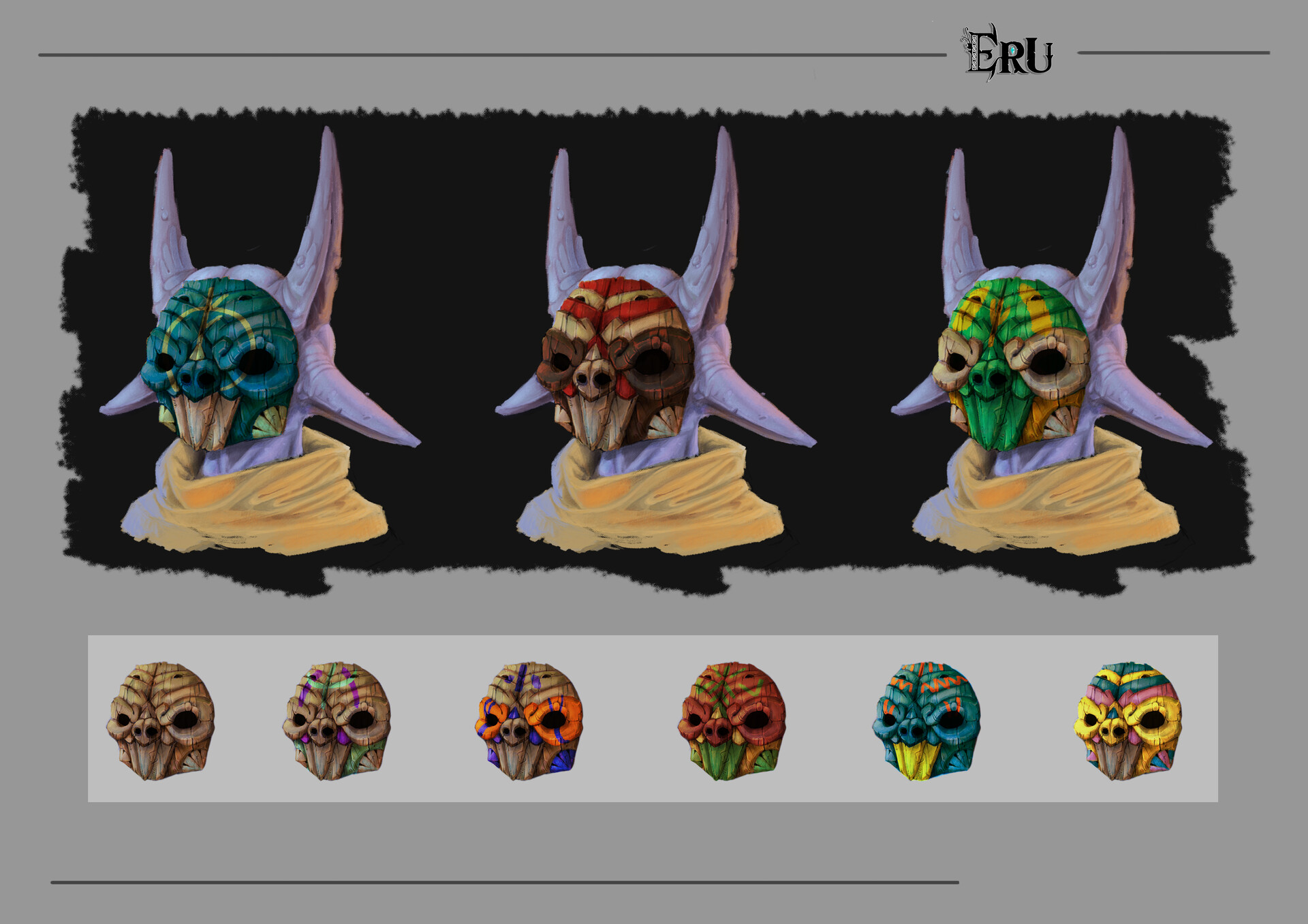 ArtStation - Mask color examples