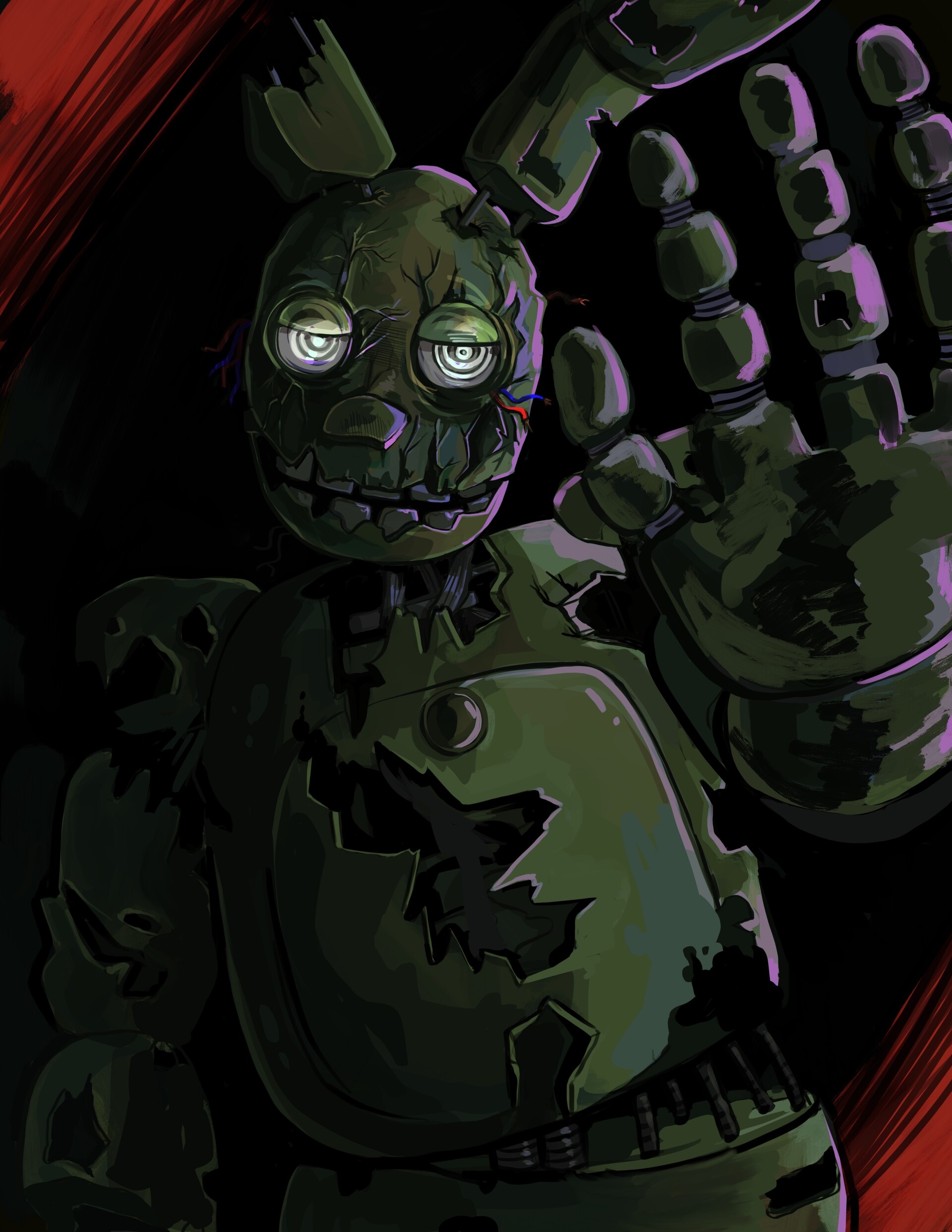 ArtStation - Springtrap Fanart (FNAF)