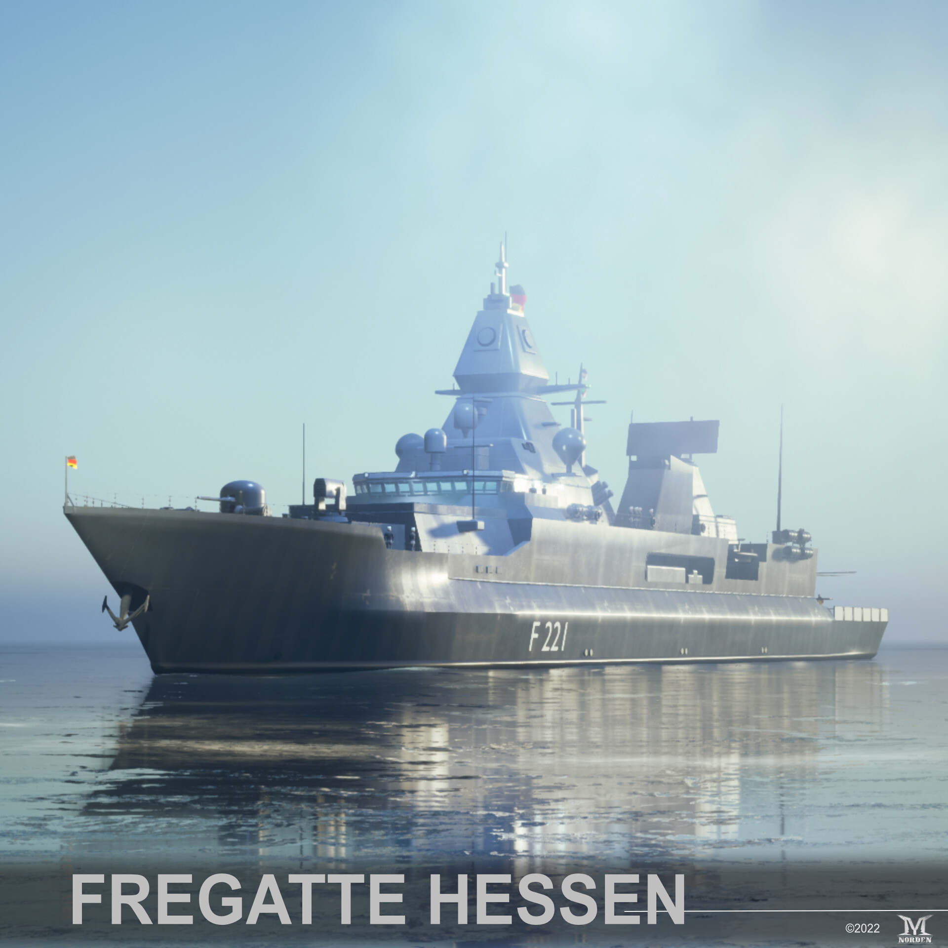 ArtStation - Air Defense Frigate Hessen