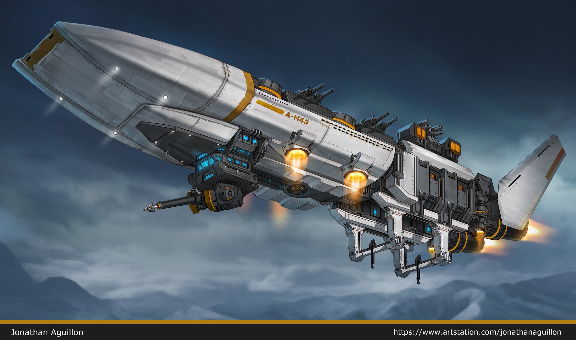 ArtStation - The Monster Hunting Ship