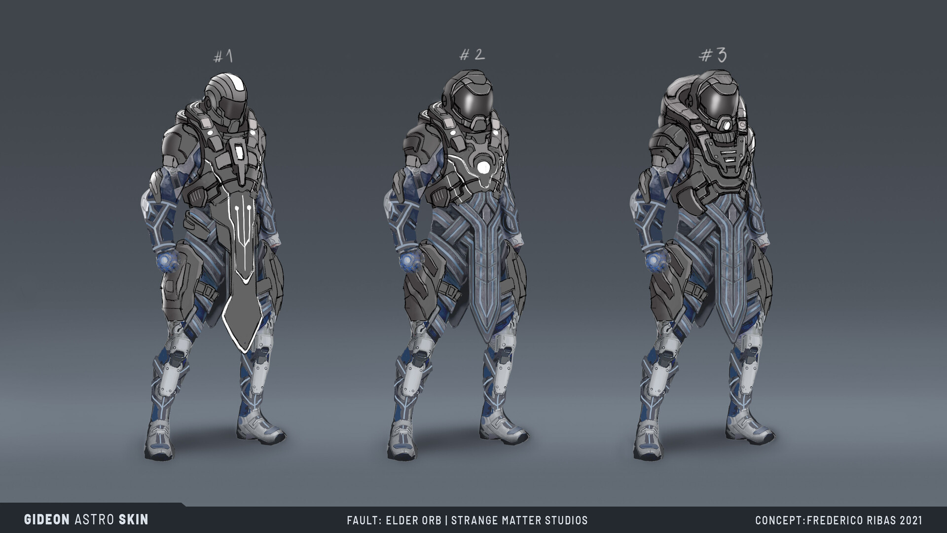 Frederico Ribas - GIDEON Astro skin concept art