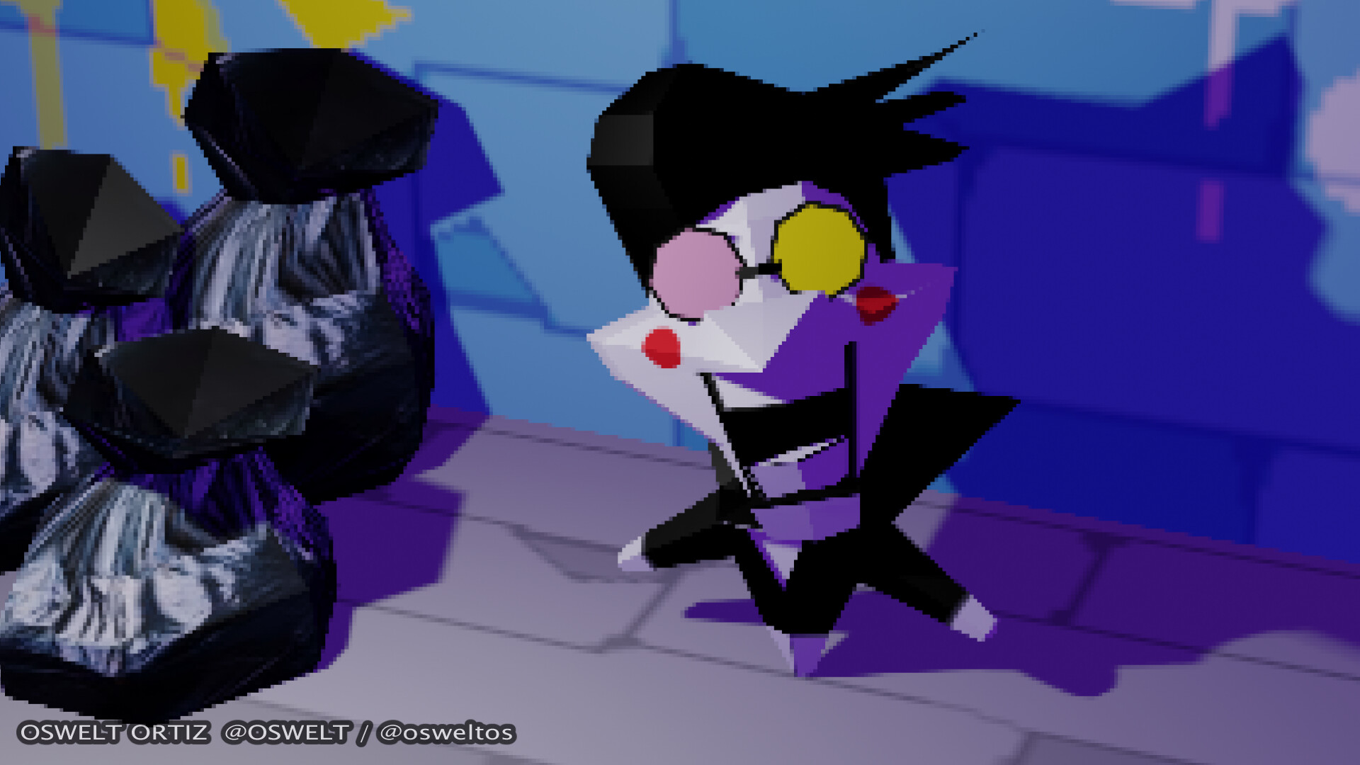 Oswaldo Ortiz - Spamton Low Poly Render