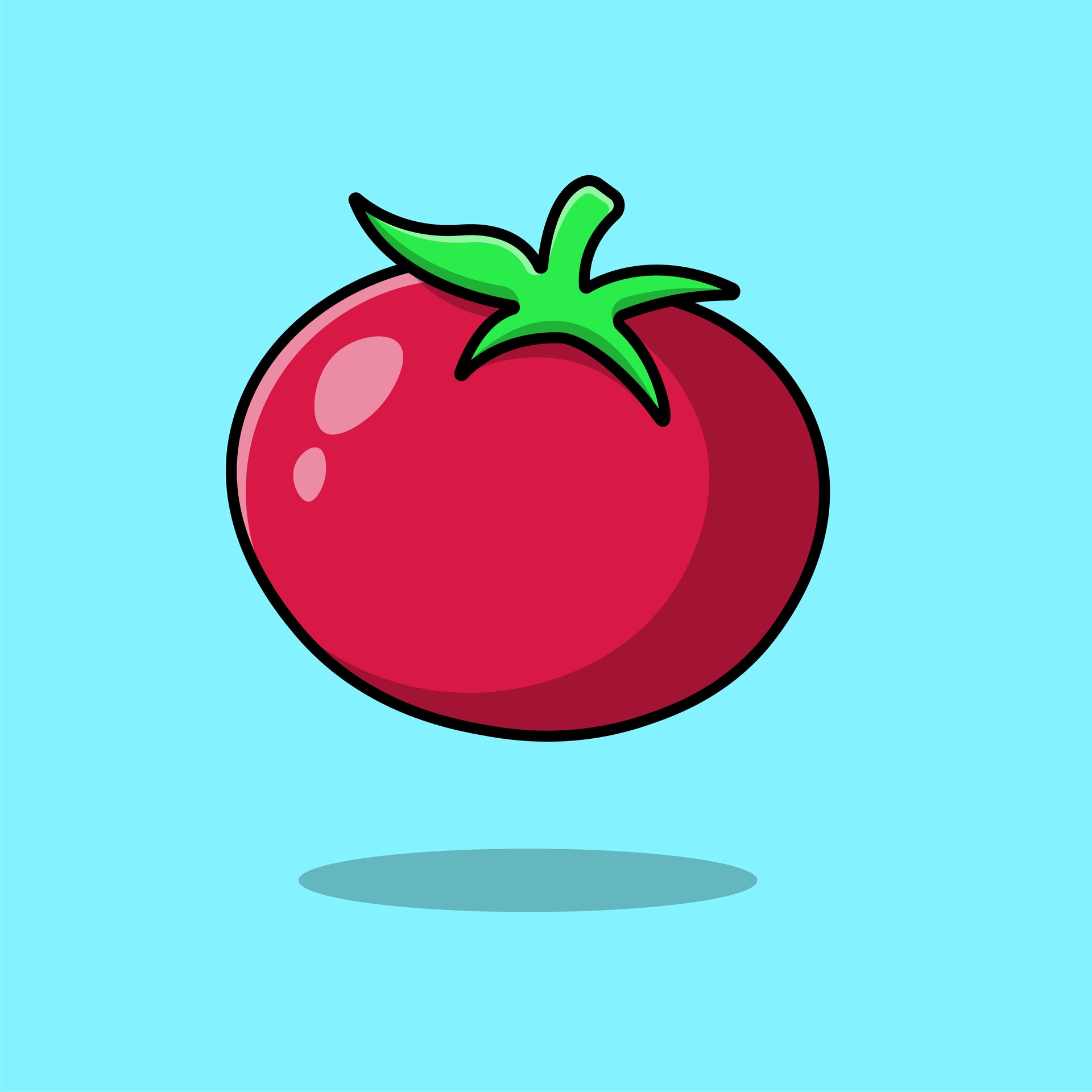 Moksha Labs - Plant Vegetable Cartoon Vector Icon Illustration. Flat ...