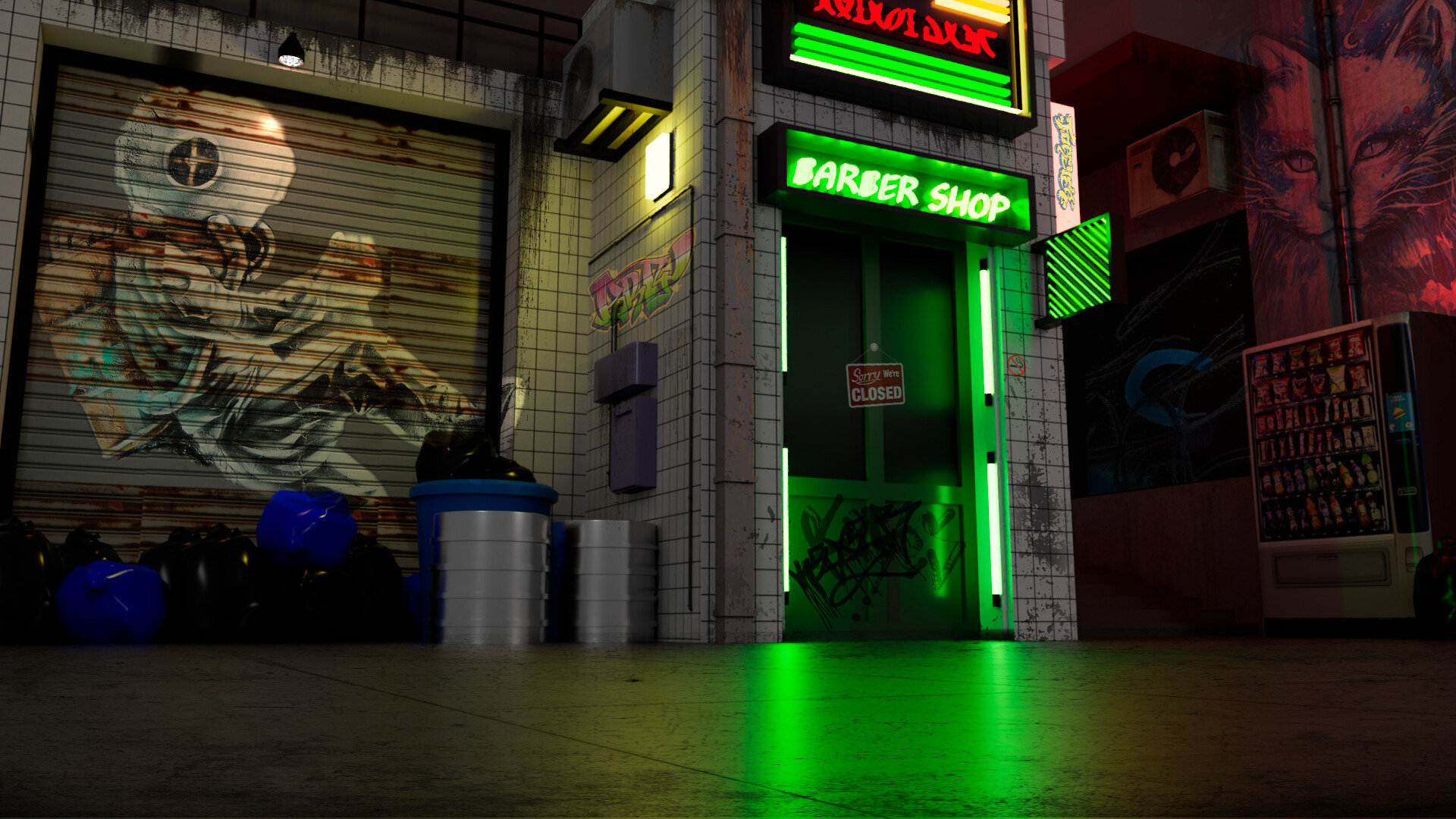 ArtStation - Night Alley