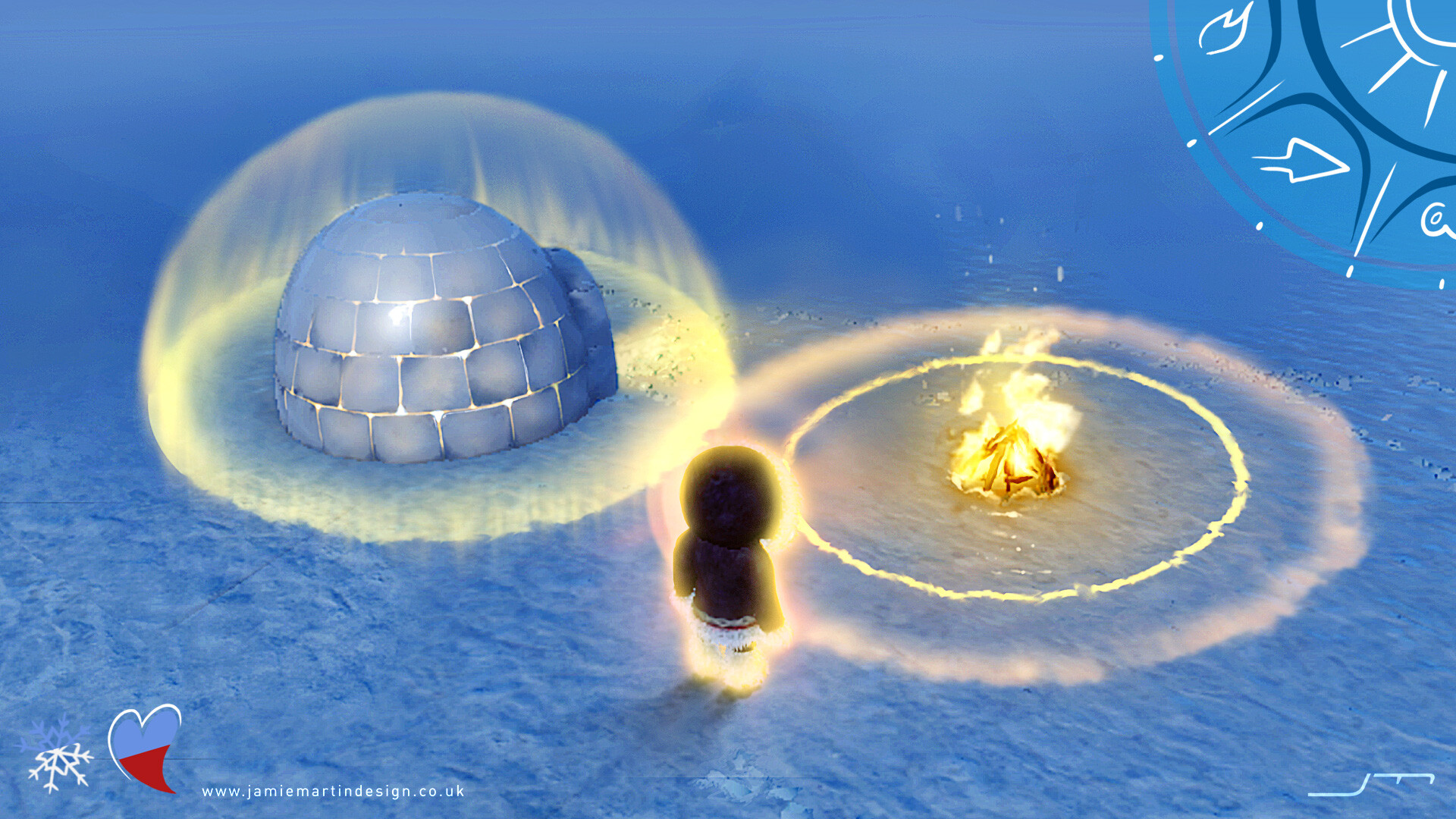 Jamie Martin - 'Glacier' diegetic game UI - concept art