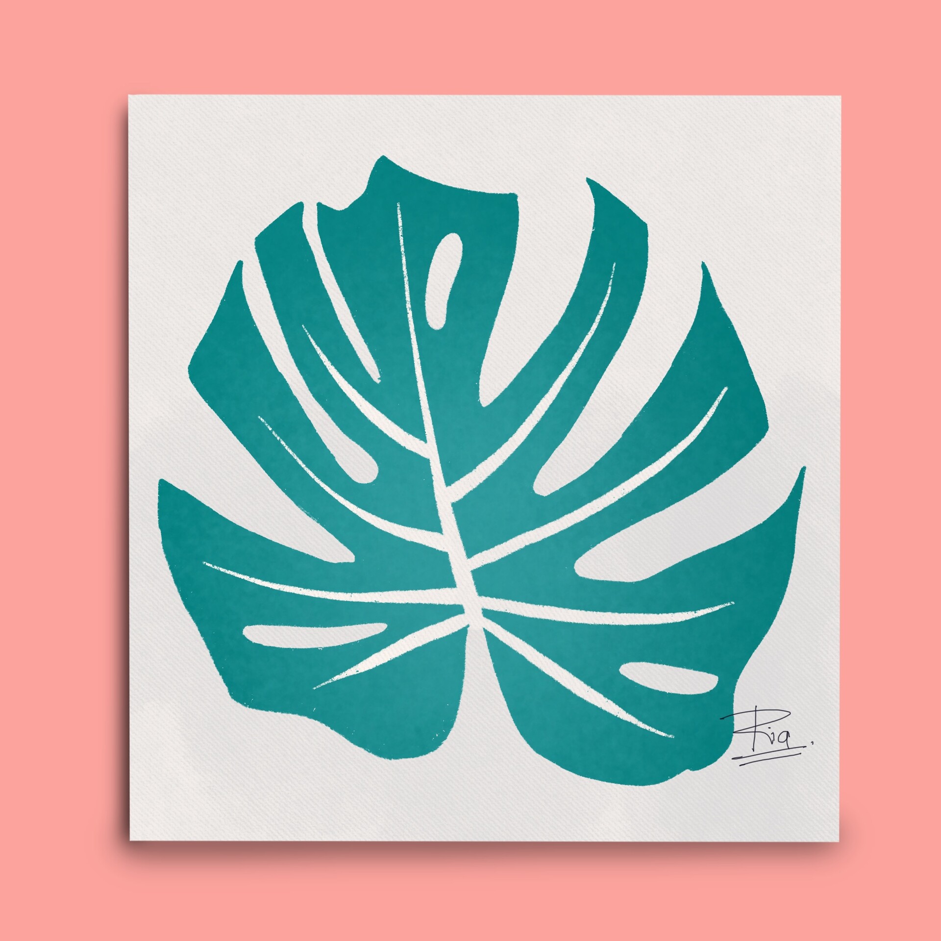 ArtStation - Leaf print