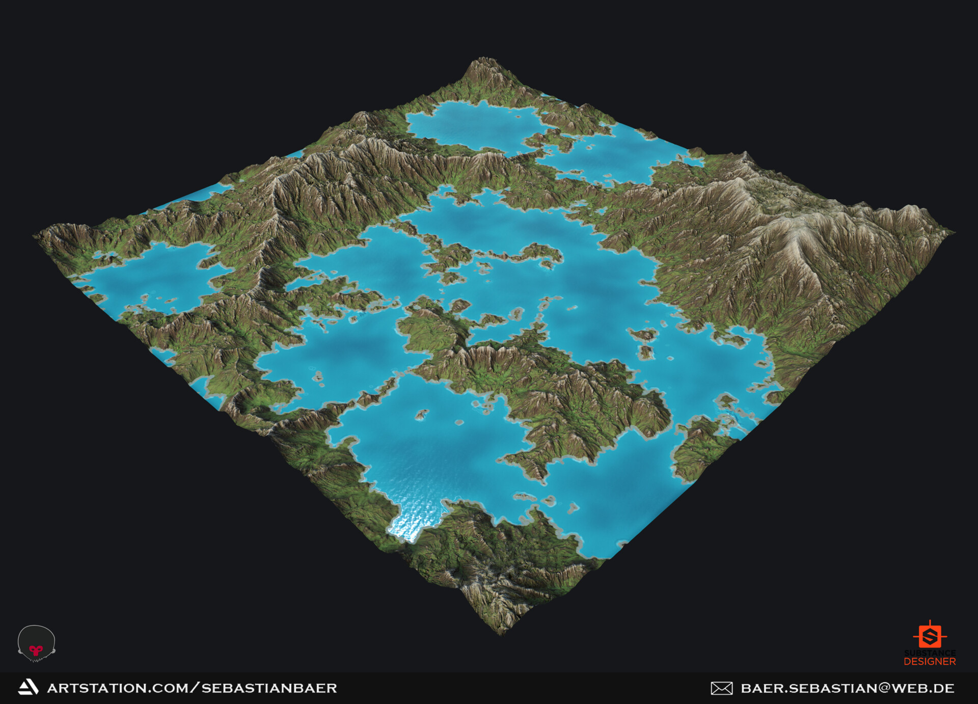 Sebastian Bär - Terrain Material - Substance Designer