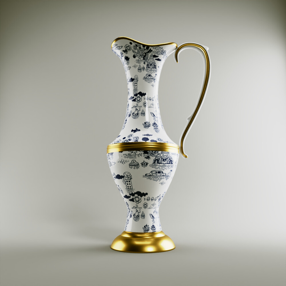 ArtStation - "3D modeling practice: 07. Another Vase"