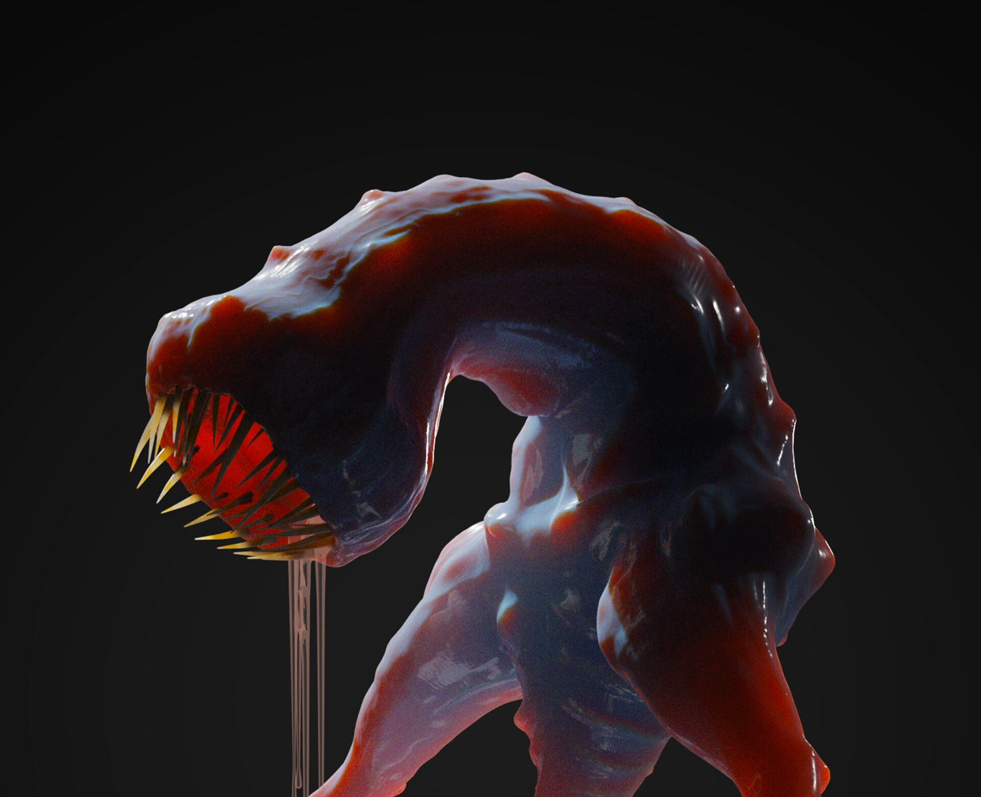ArtStation - Hungry Alien - Concept - (Sculpted)