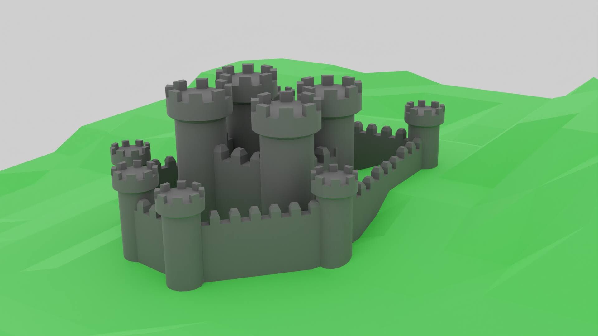 ArtStation - Low Poly Castle