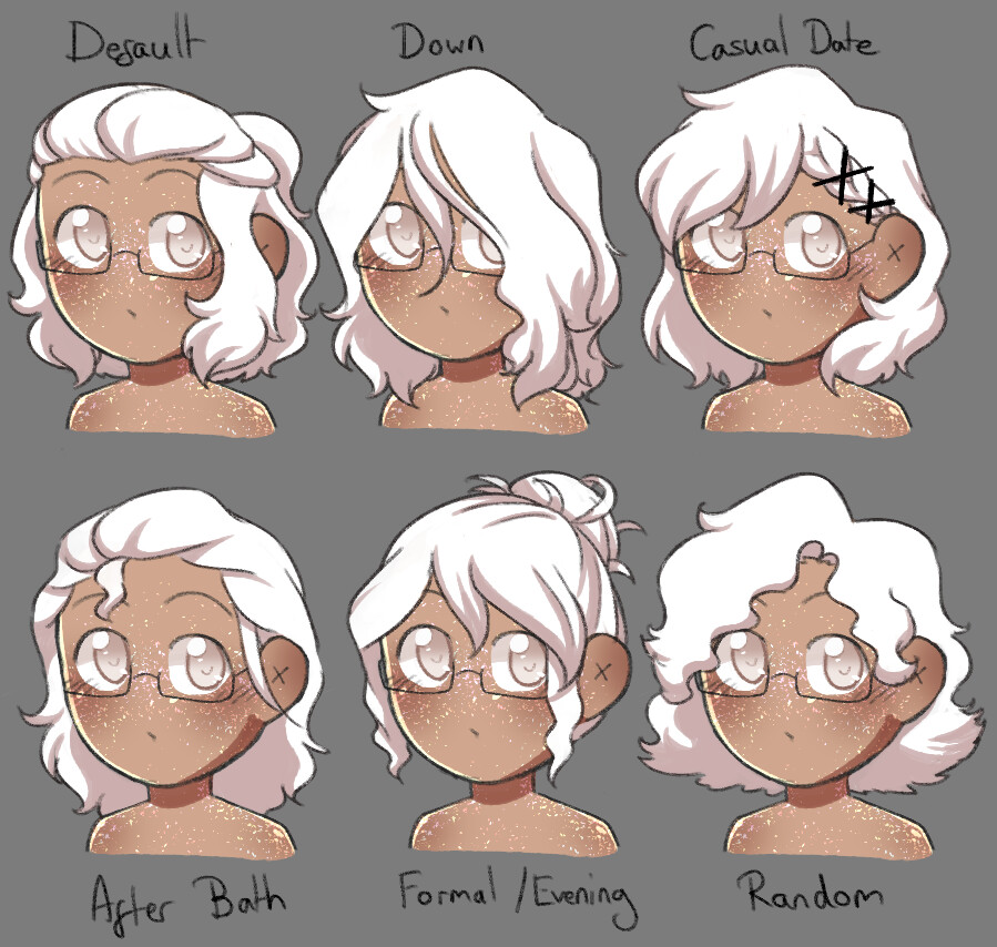 ArtStation - Character Hairstyles