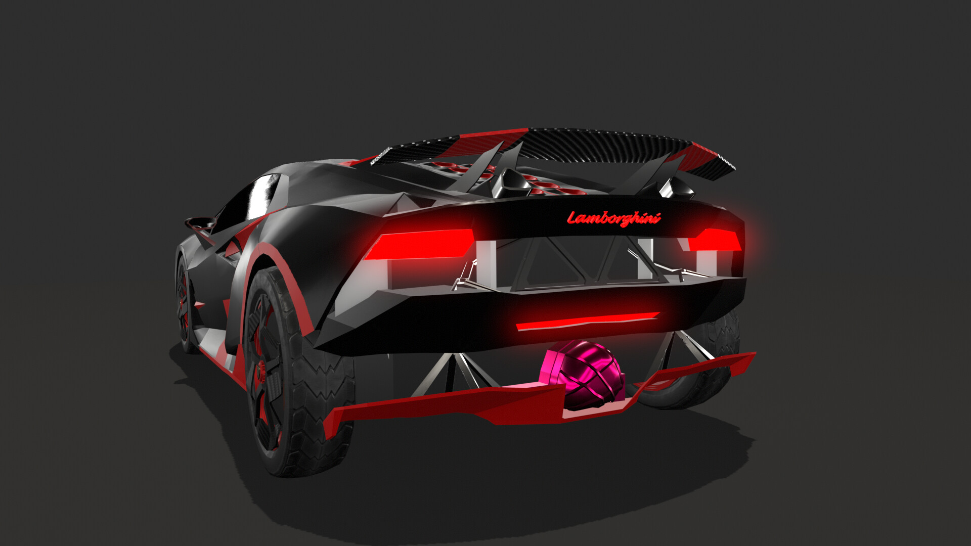Lamborghini Sesto Elemento Back View