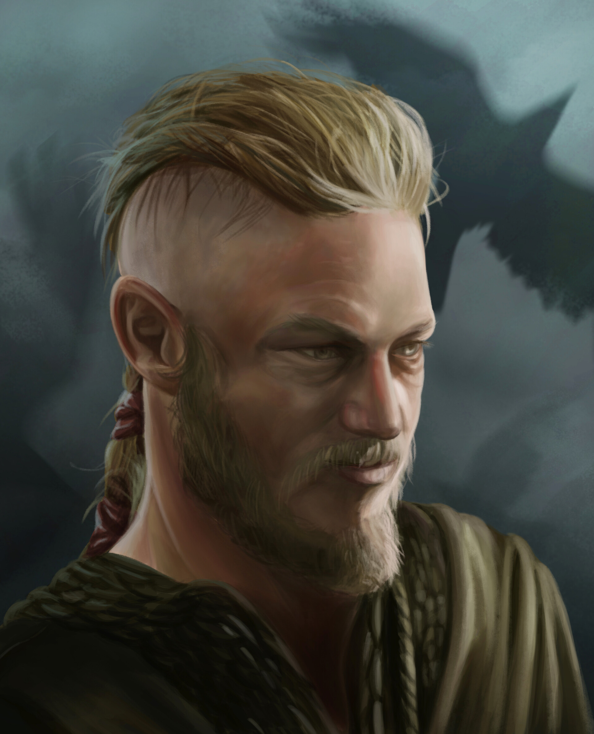 ArtStation - Ragnar Longbrok. Vikings fanart. Study drawing.