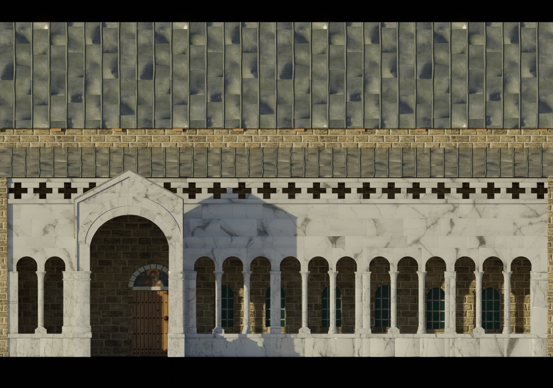 Virtual Box - Medieval Refectory in monastery Studenica