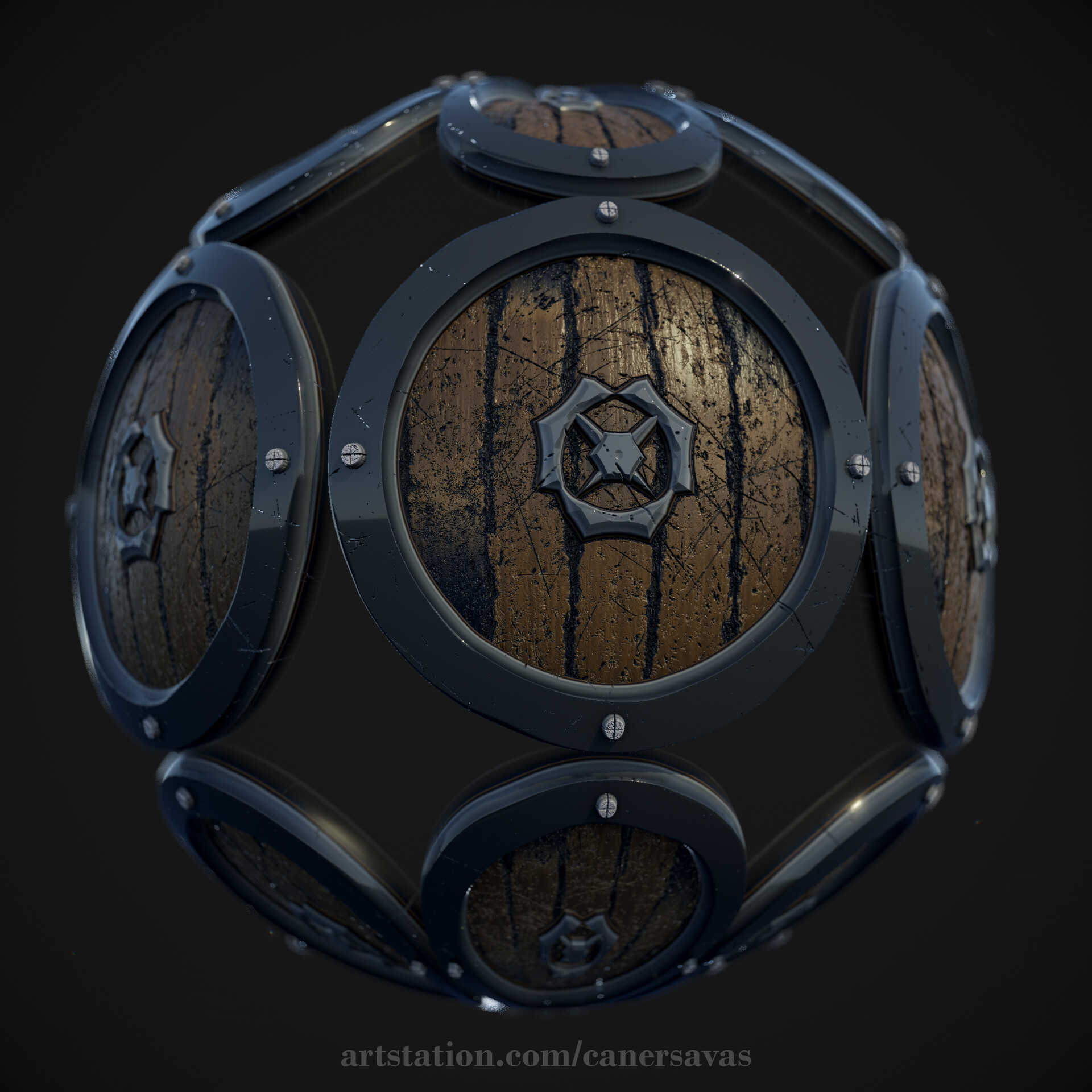 ArtStation - Stylized Shield Material