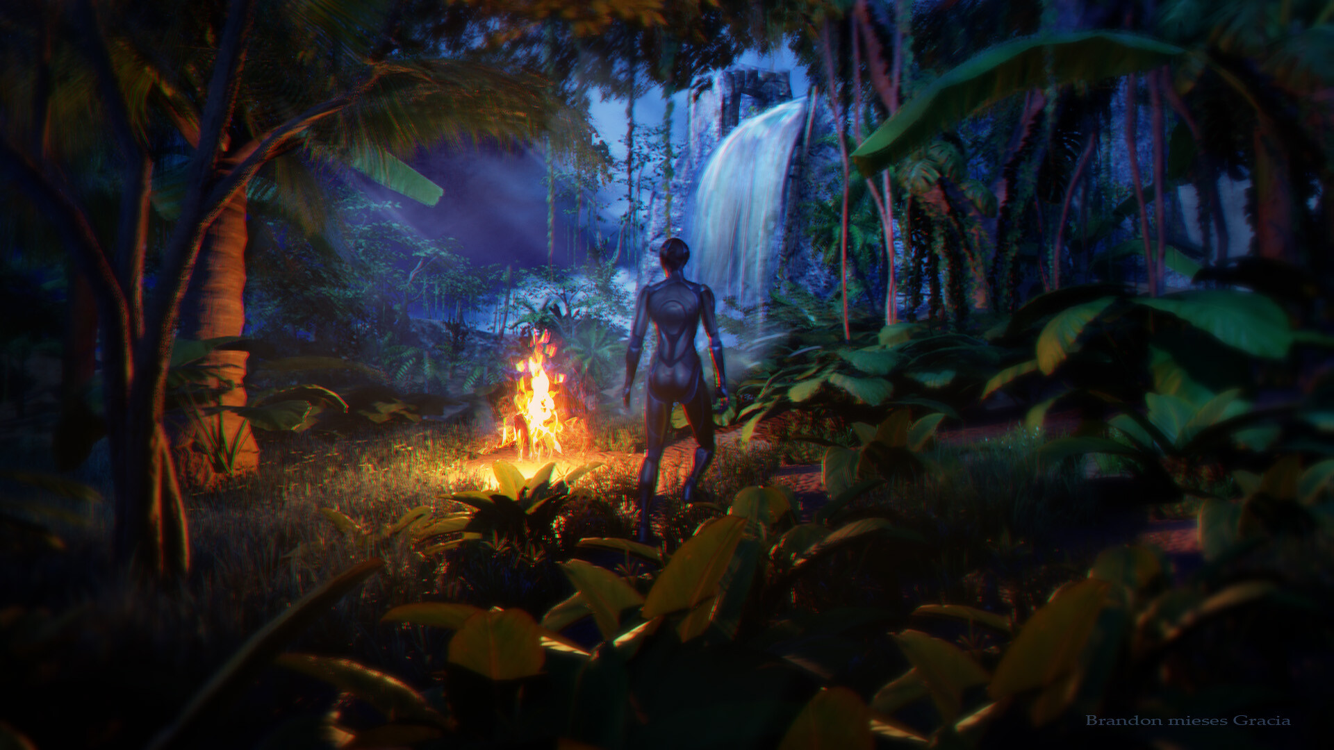 ArtStation - Campfire on the Lake