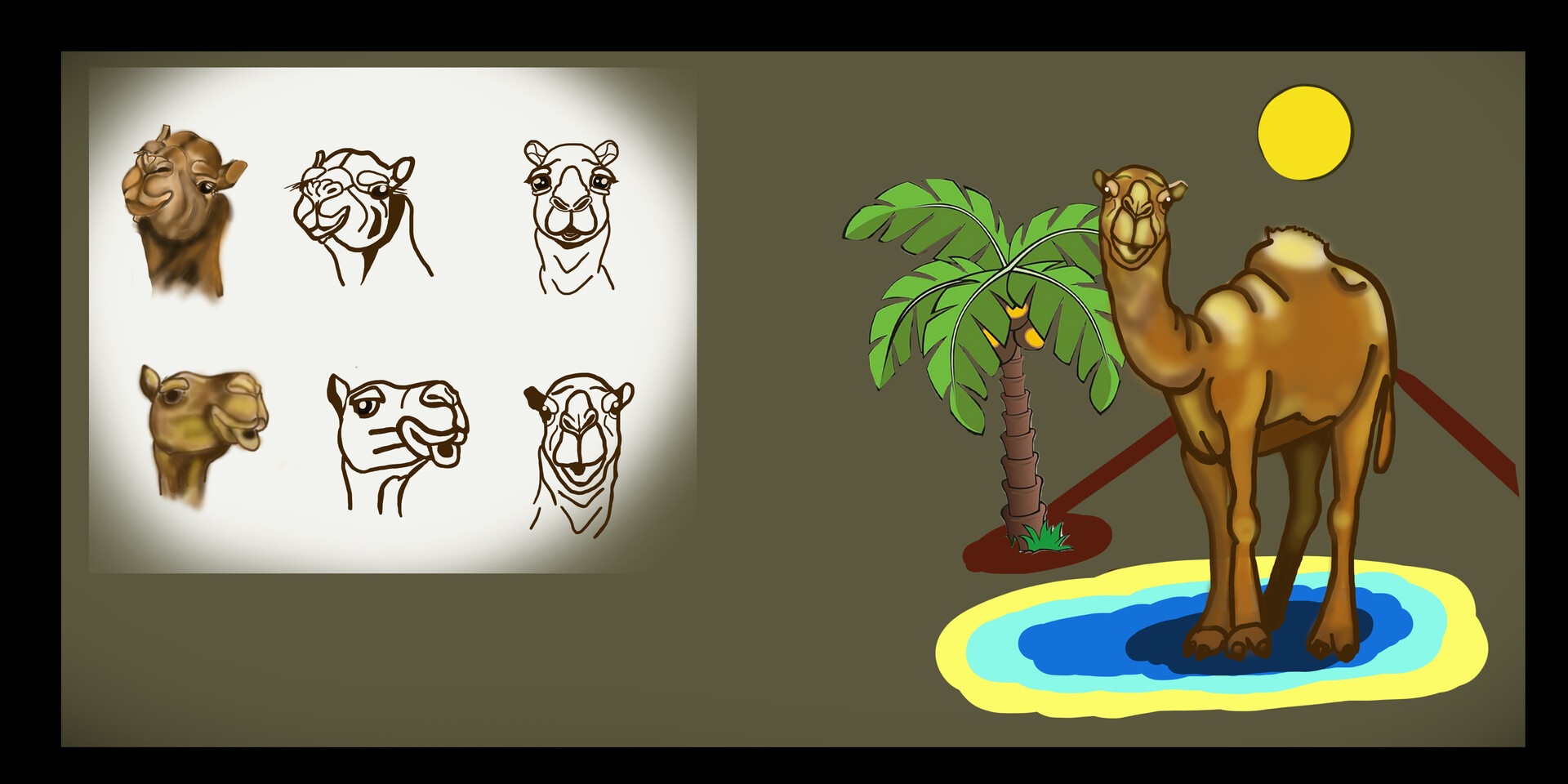 ArtStation - Camel drawing