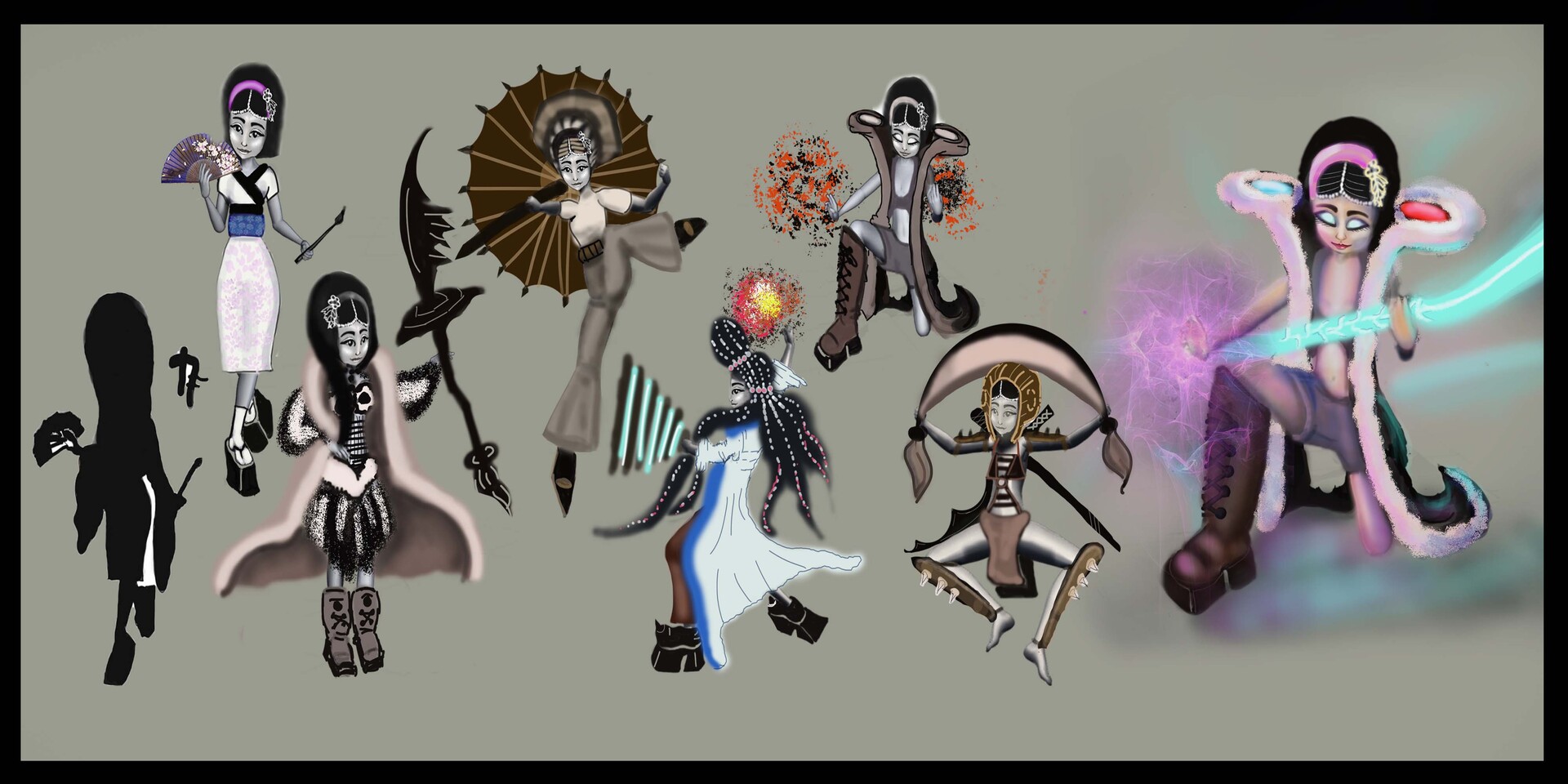 ArtStation - little geisha fighter