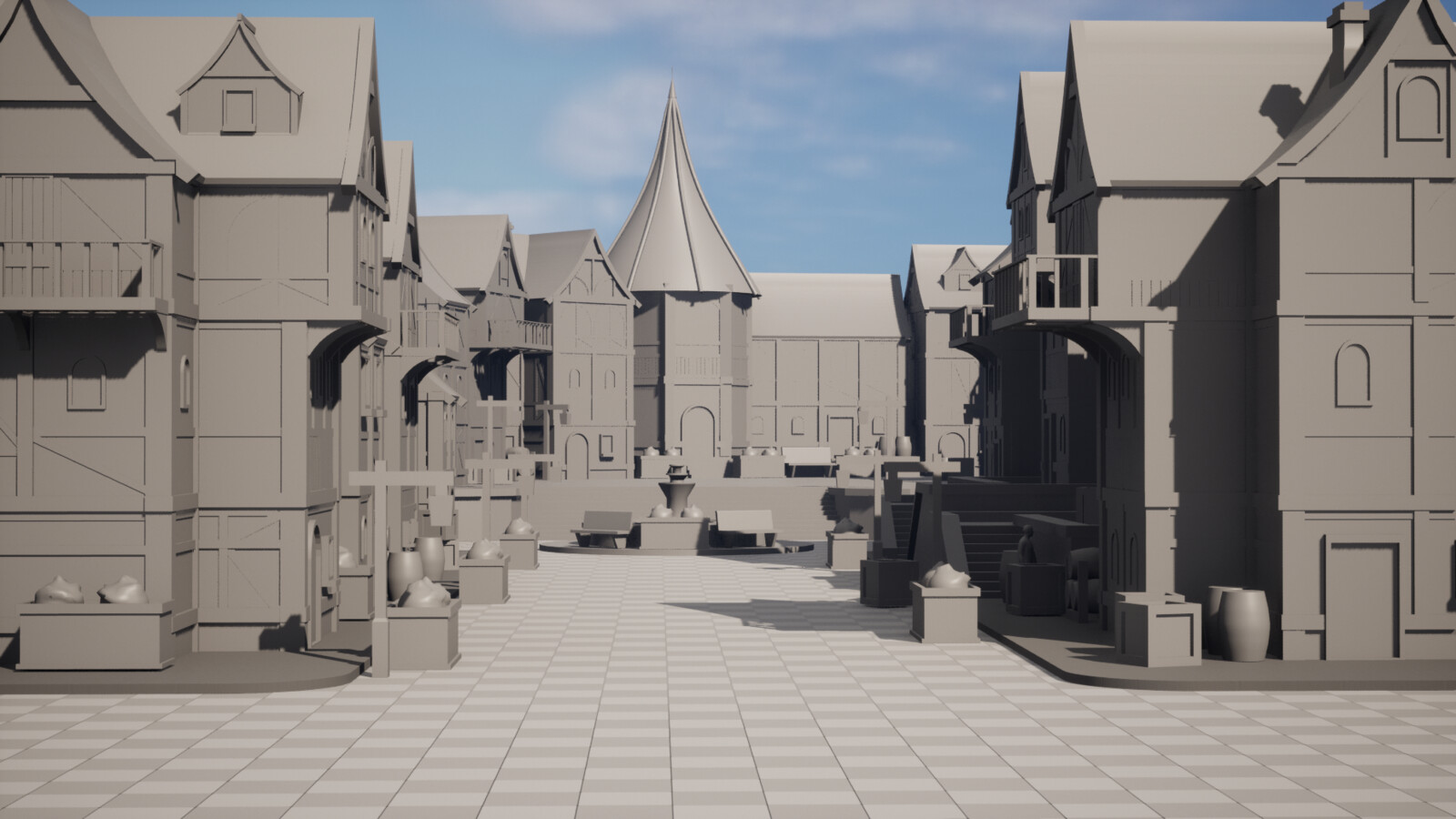 Alejandro Verbitzky - Medieval Town (game ready)