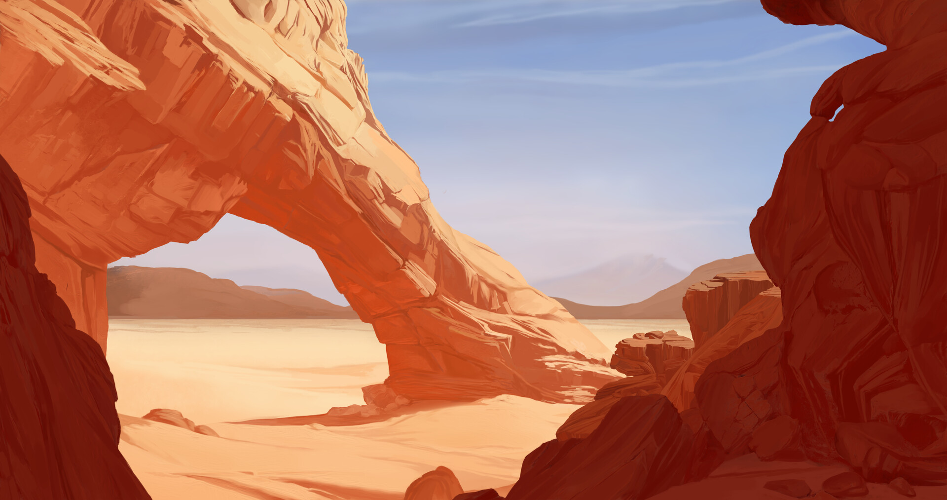 ArtStation - Rock valley