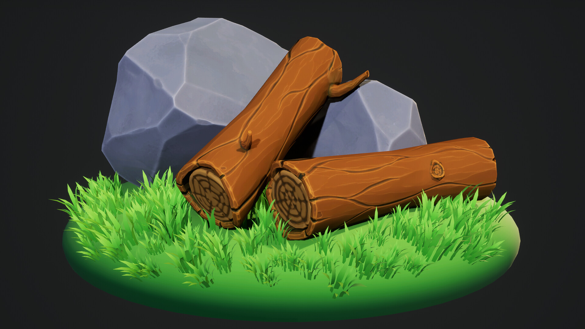 ArtStation - Stylized Log