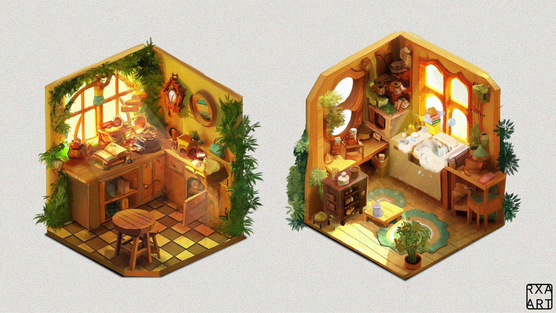 ArtStation - Concept Art: Tiny Enteriours