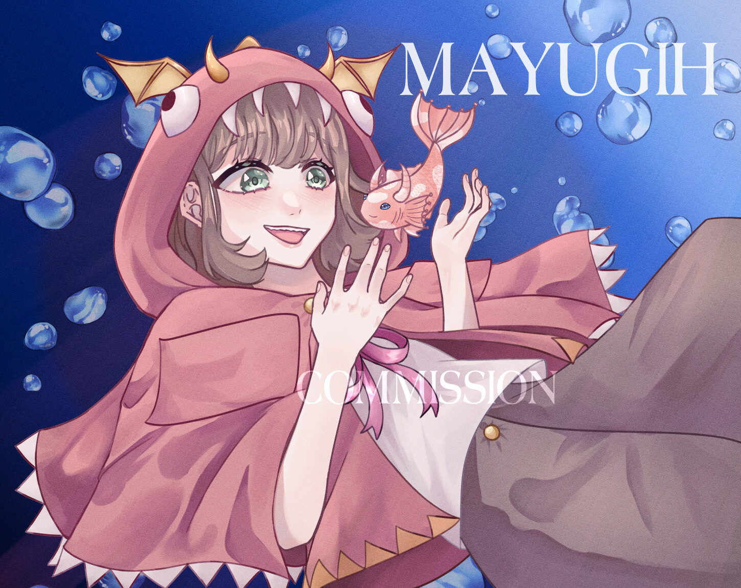 ArtStation - Atsuko Dragon and Fish