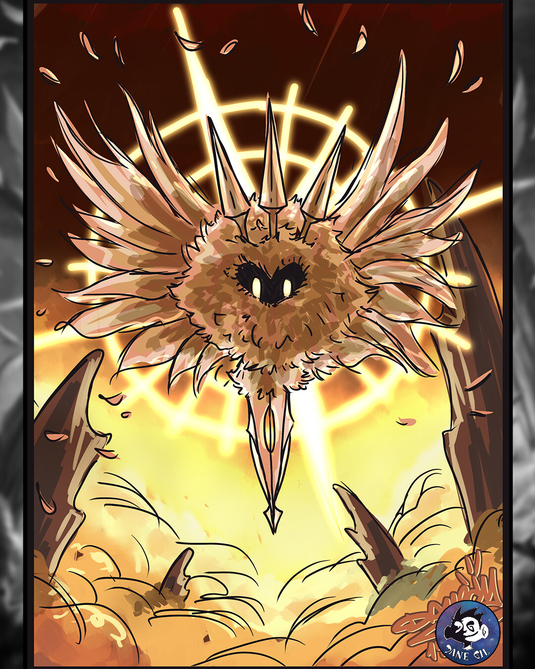 Daniel Gil Pérez - The Radiance / El Destello - Hollow Knight Fan Art