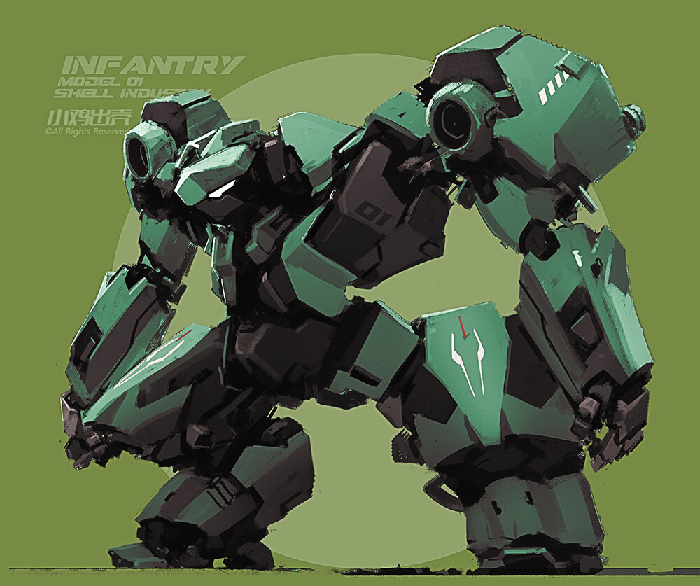 ArtStation - Infantry mecha