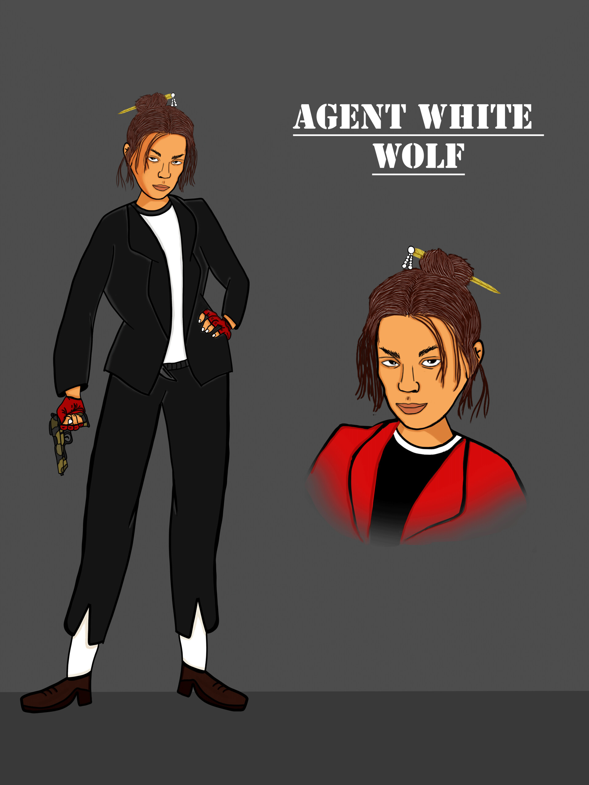 ArtStation - Agent White Wolf (character design)