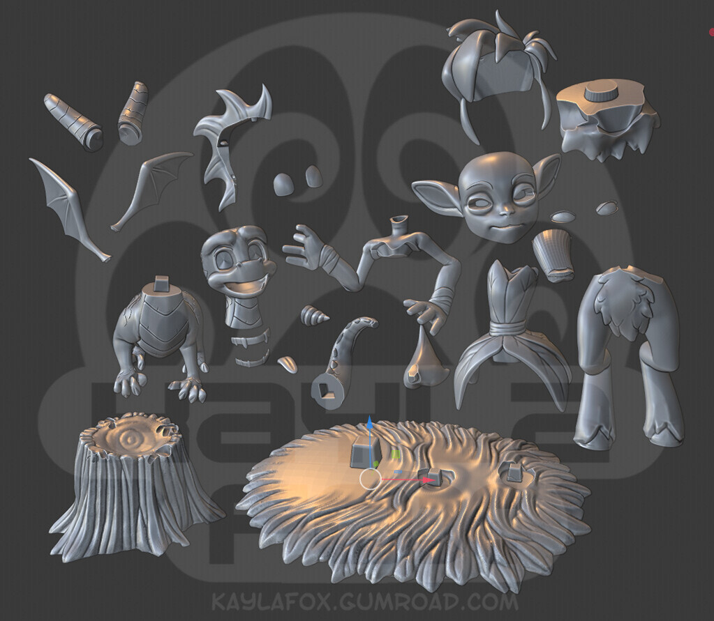 Kayla Fox - Spyro and Elora (figure)