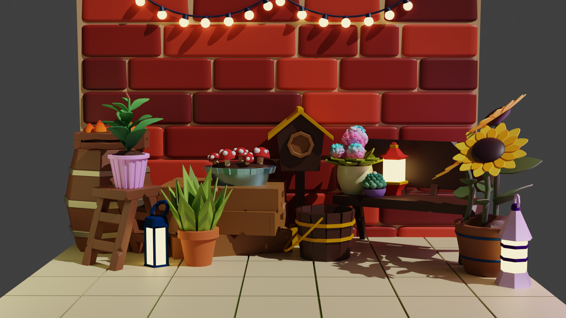 ArtStation - Garden props