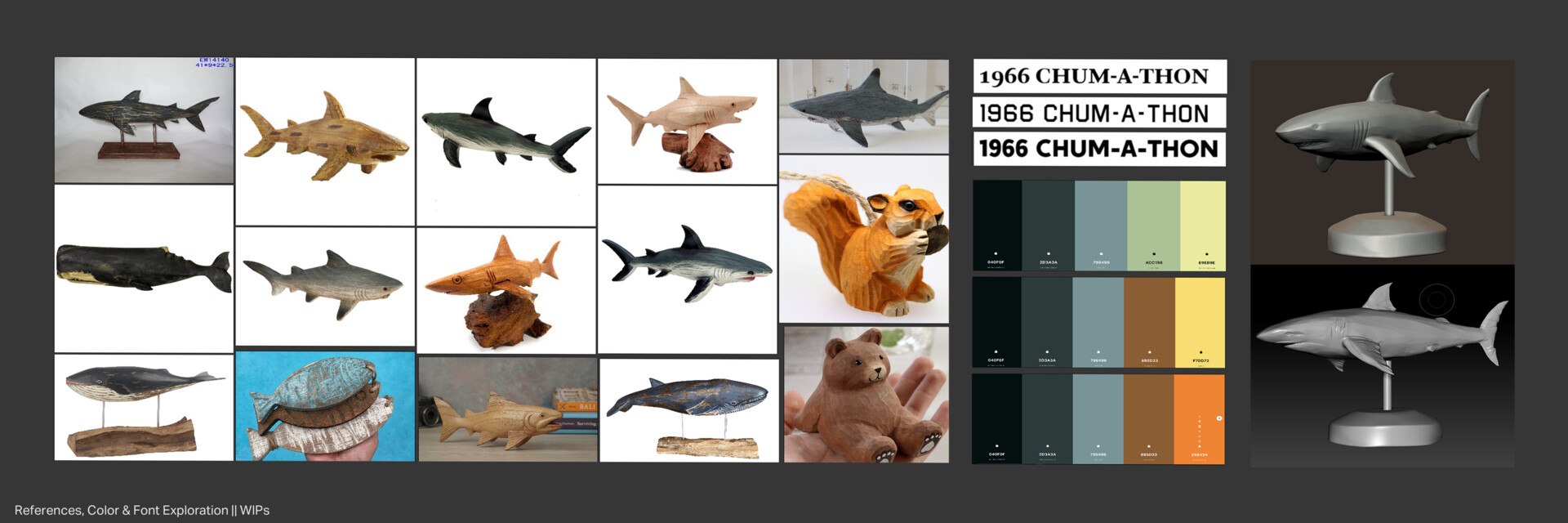 Morgan Furtado - Last Place! 1966 | Low-Poly, Stylized Shark Trophy