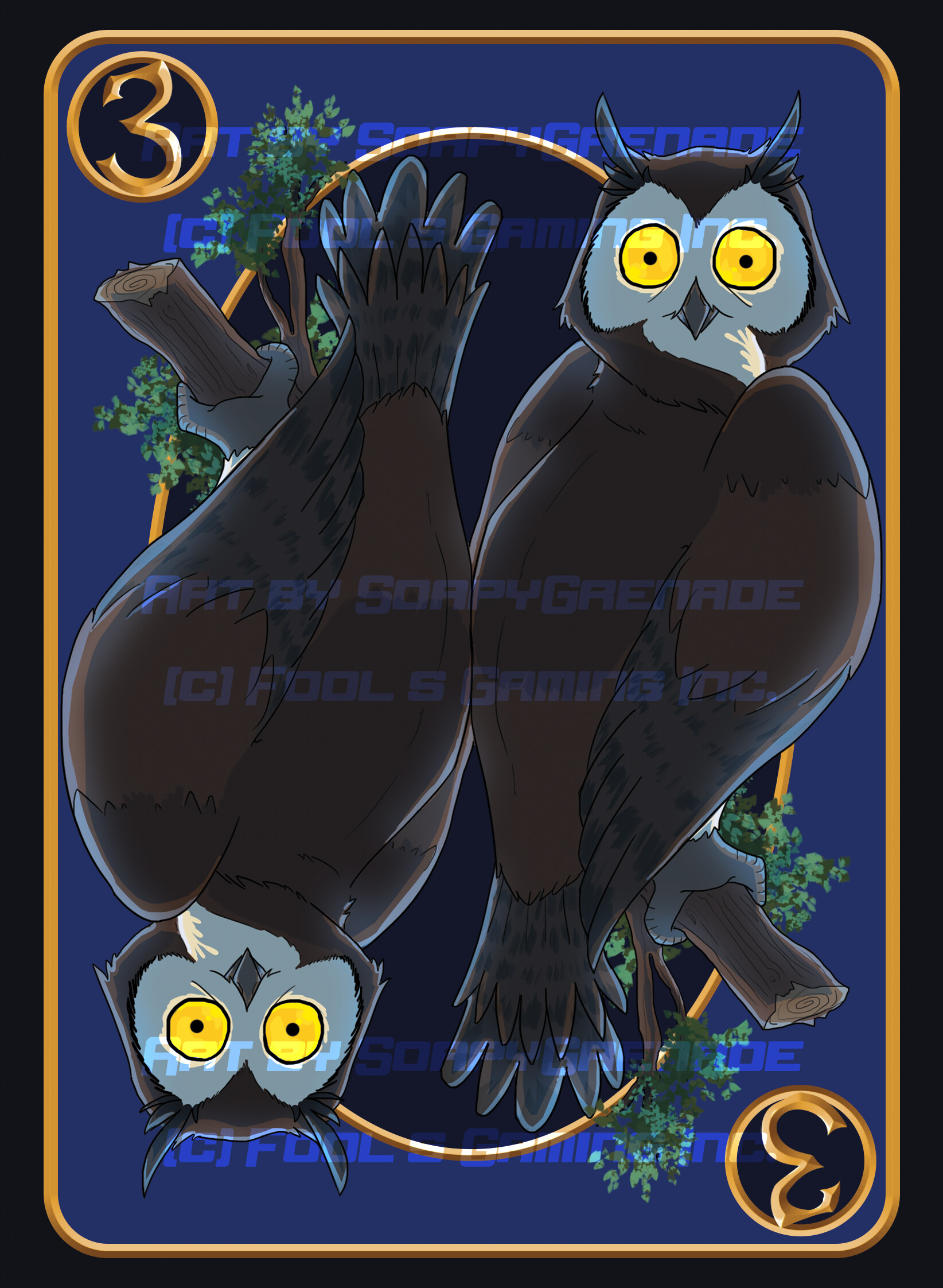 SoapyGrenade - Sic' Em Card Artwork: The Seer Deck