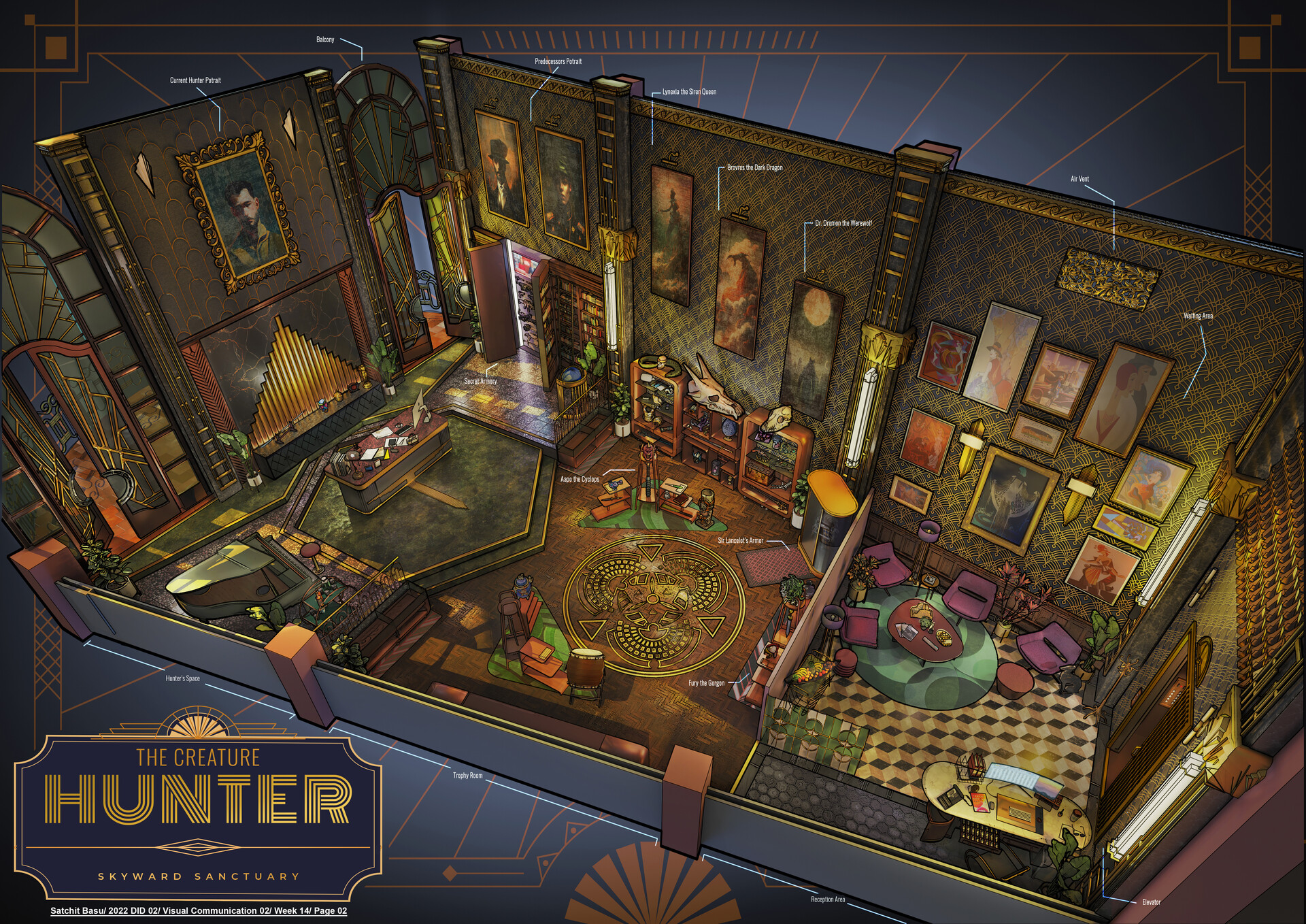 Satchit Basu - The Hunters - Hero & Villain Designs