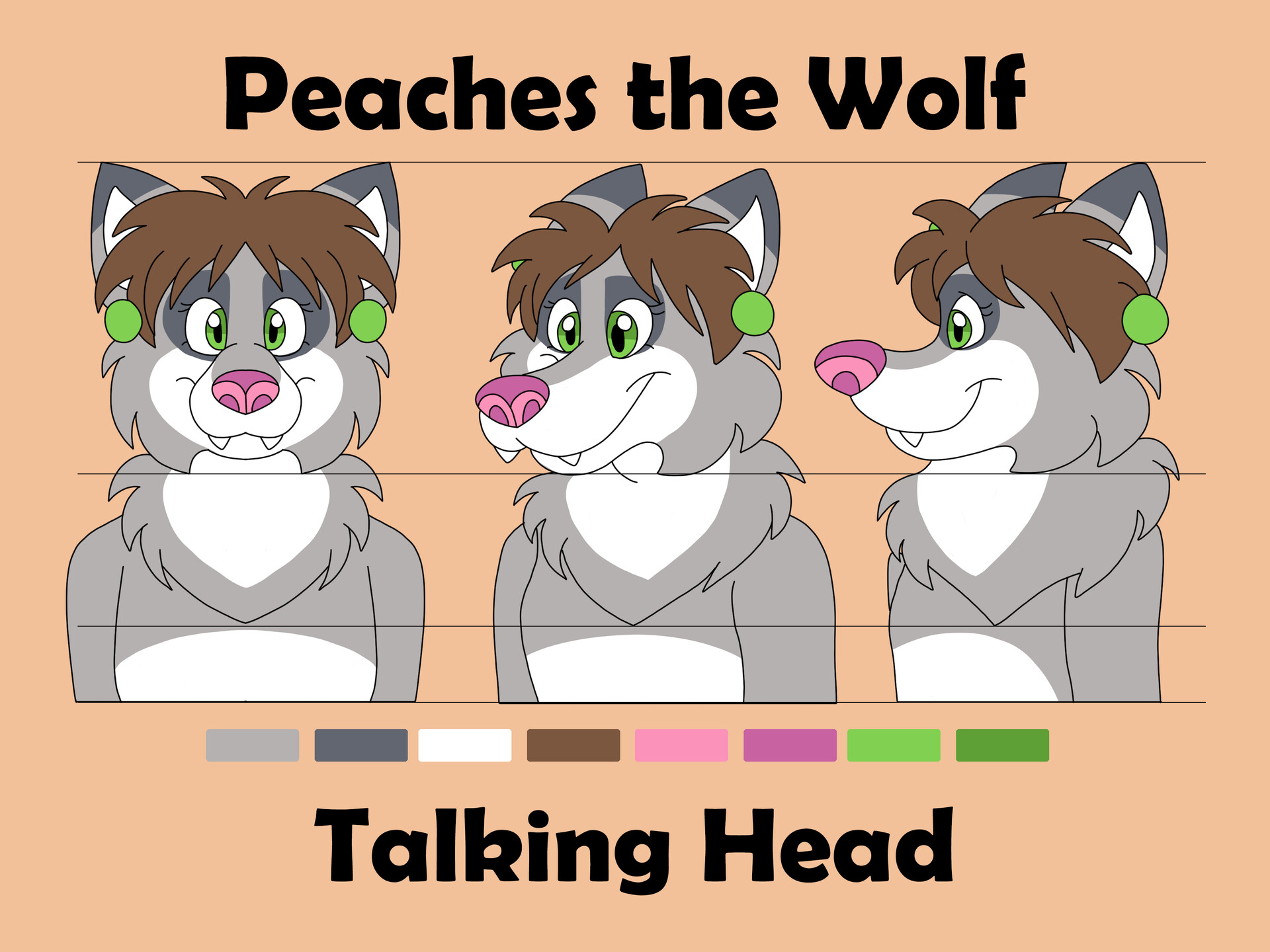 ArtStation - Peaches The Wolf Thesis Model Sheet Collection 2022-23
