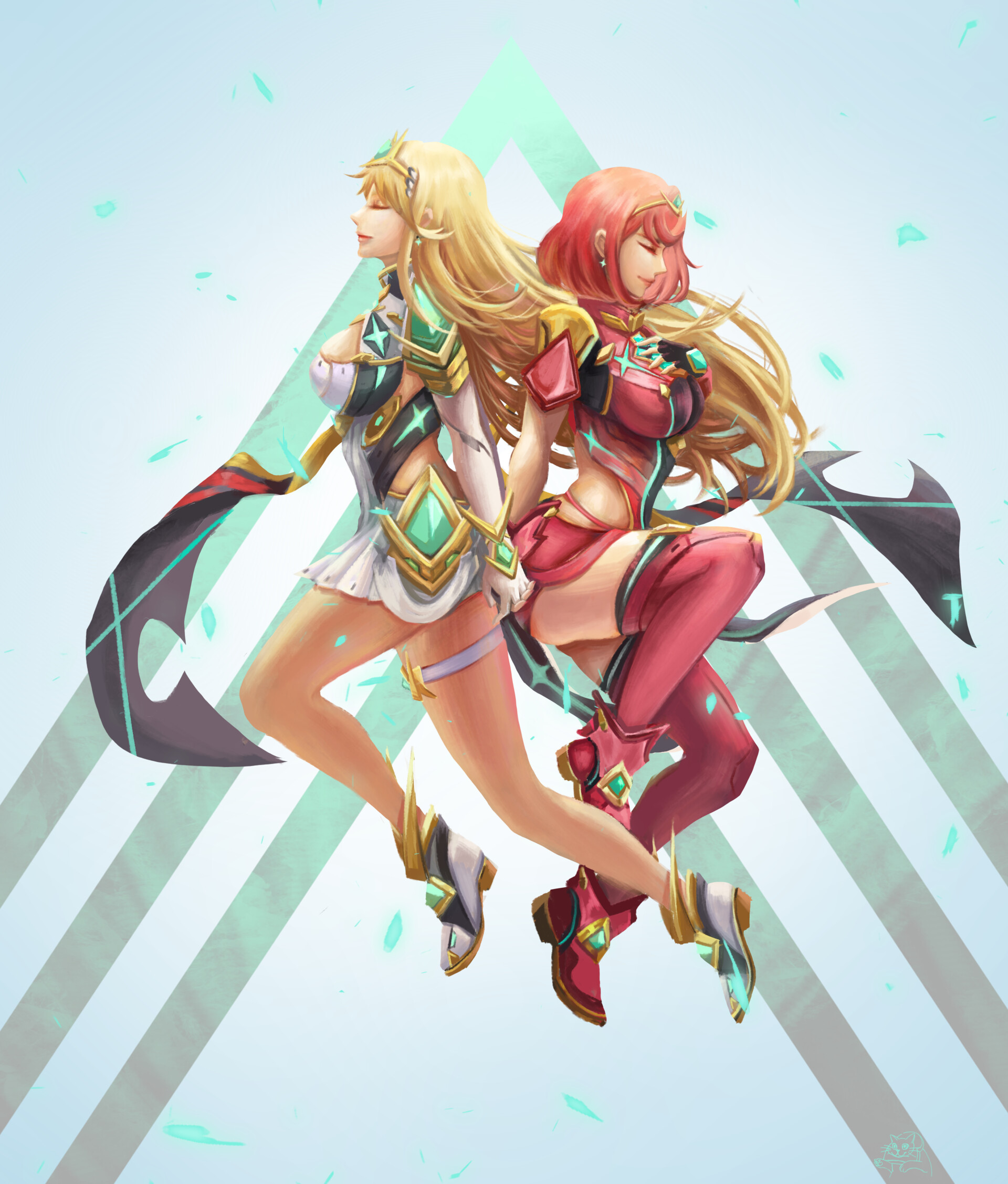ArtStation - Mythra&Pyra