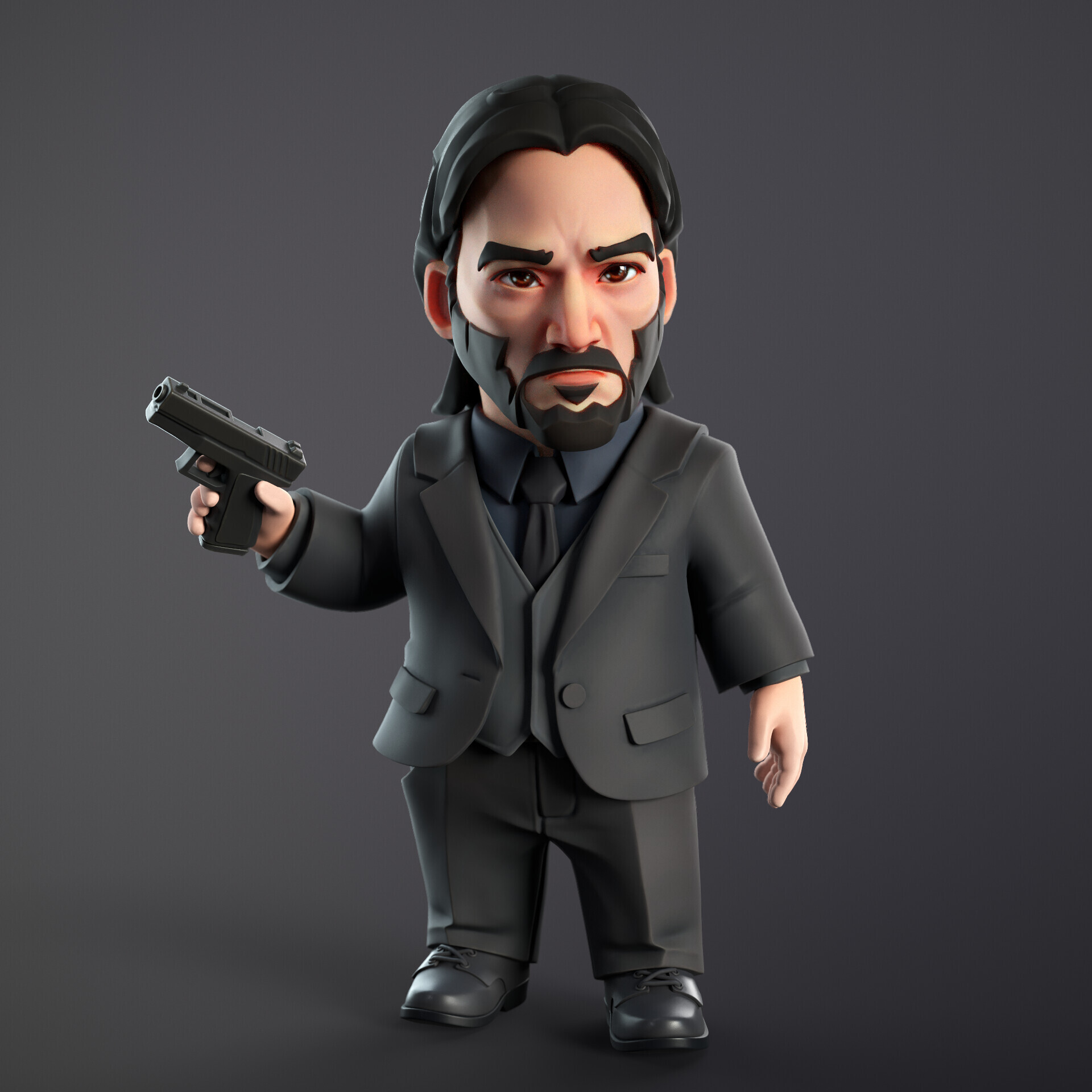 ArtStation - Tiny Jonh Wick