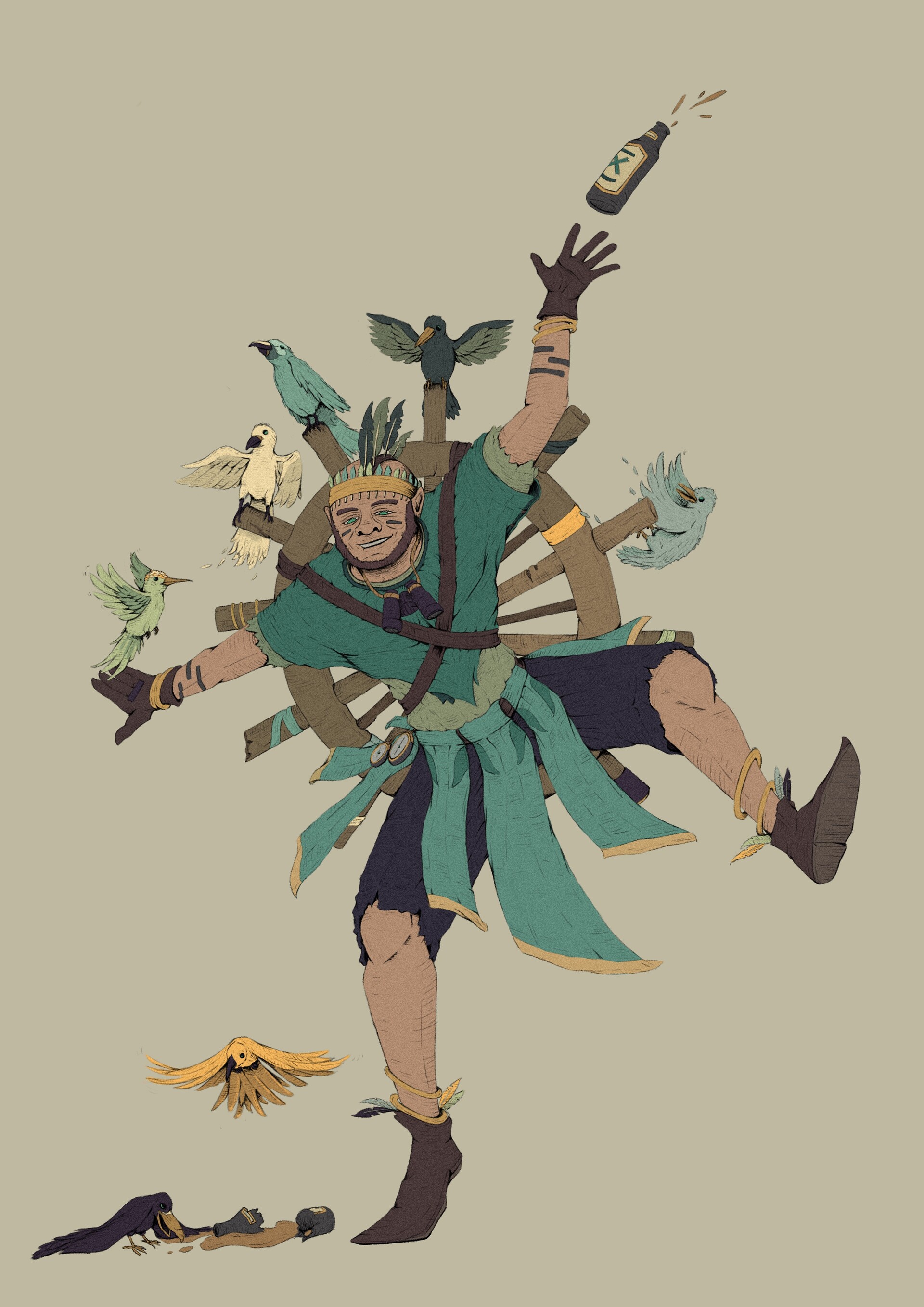 ArtStation - Character concept #8 - Pirate perch