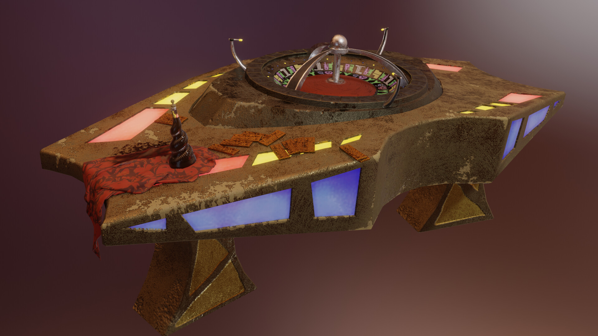 ArtStation - Quark's Dabo Table (Star Trek DS9 Fan Art)