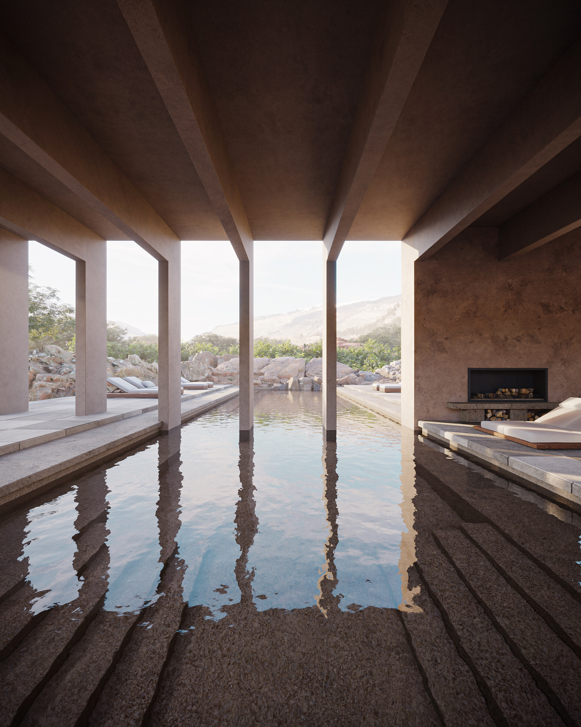 ArtStation - Palace Pool - Archviz Study