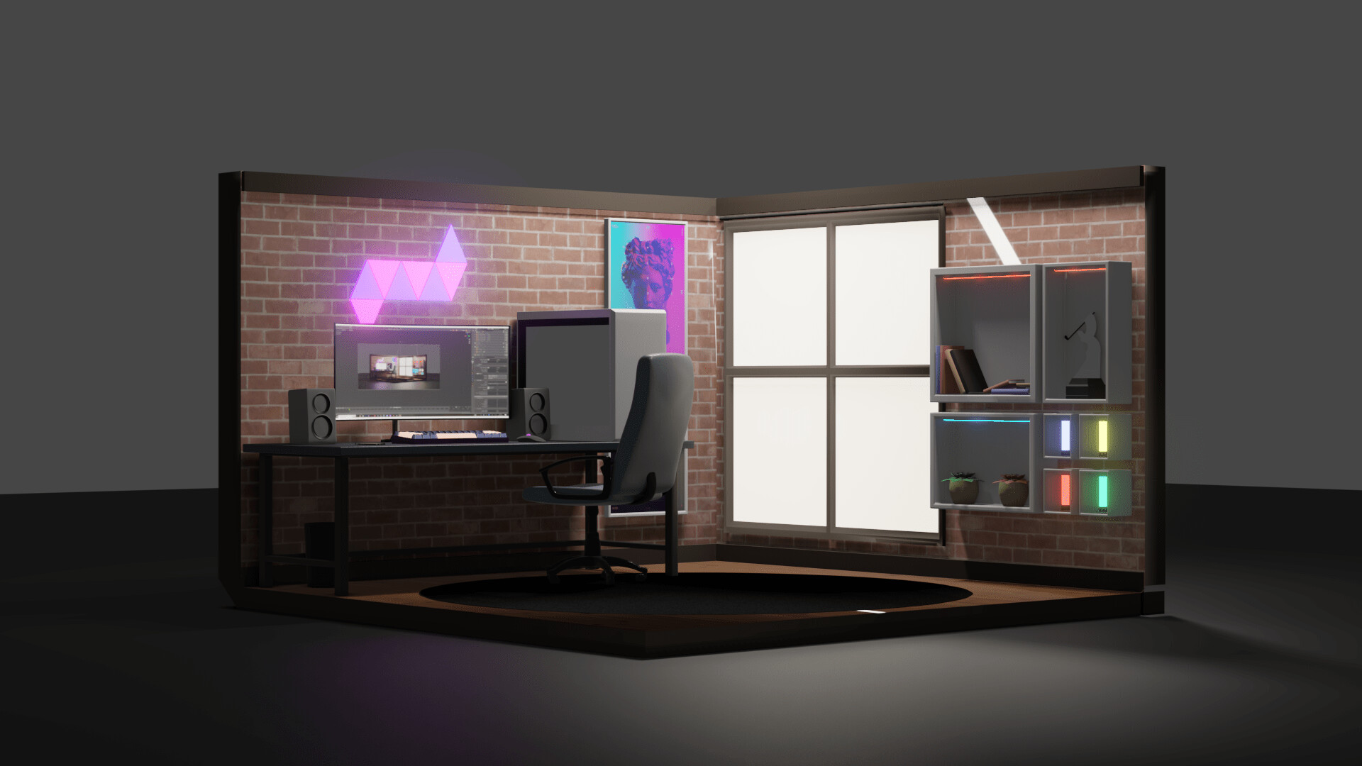 ArtStation - Home Office Scene