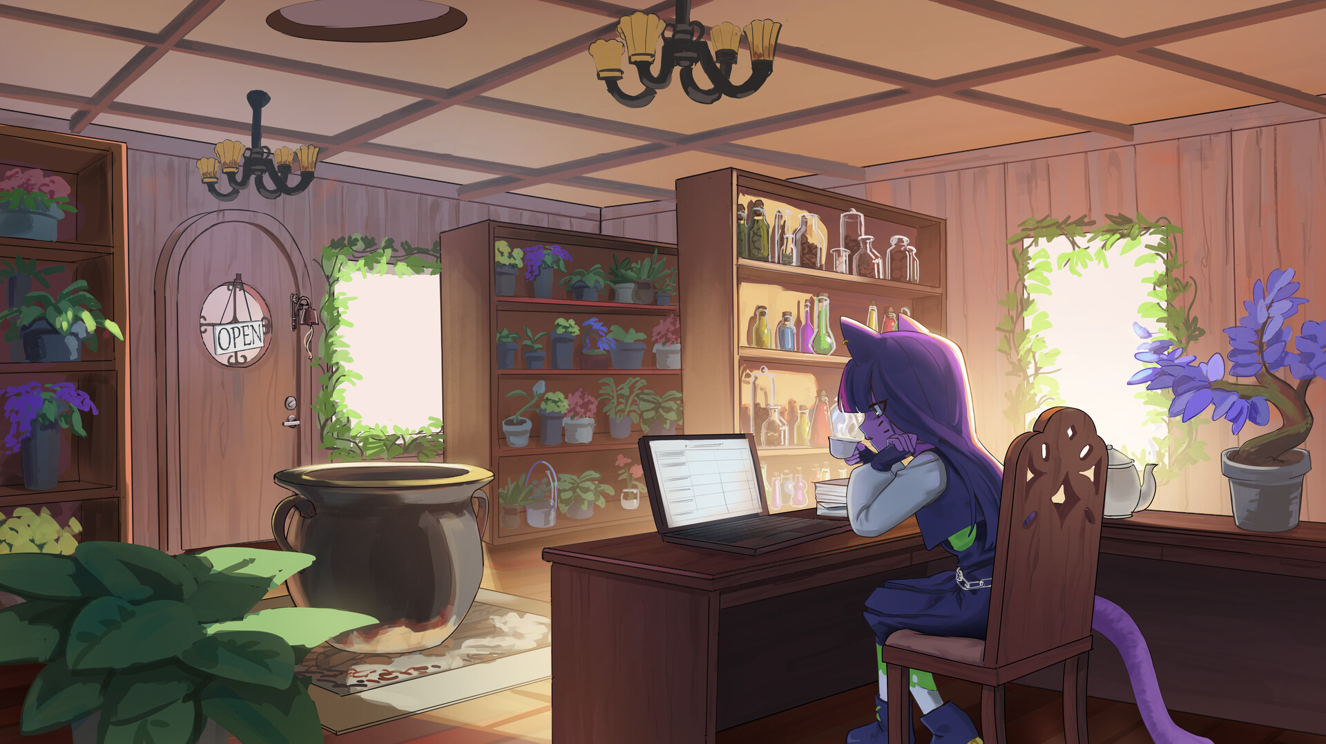 ArtStation - After closing hours paperwork