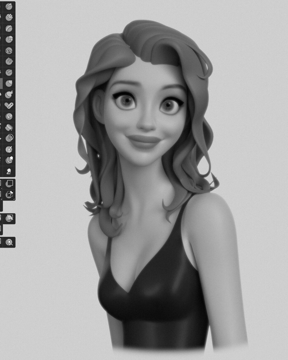 ArtStation - Monochrome Portrait