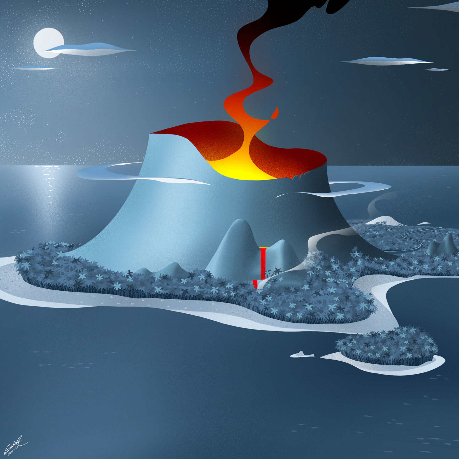 ArtStation - Volcano Heat