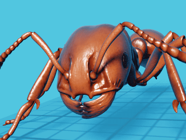 how to draw fire ant