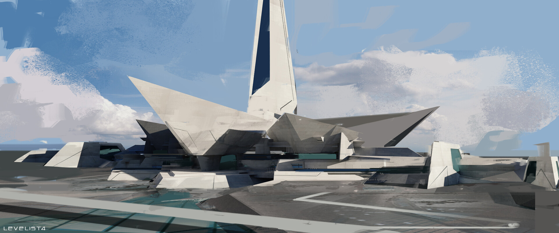 ArtStation - Deconstructivist architecture exploration